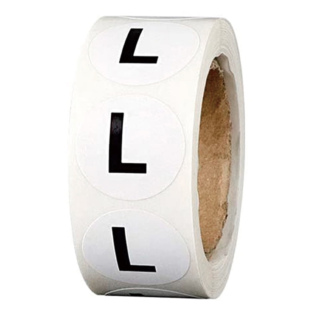 Estrela White Circle Clothing Size Stickers for Retail Apparel 1in 500 ...