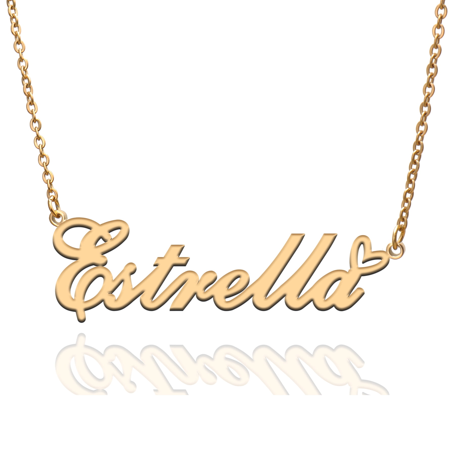 Estrella Custom Name Necklace Customized Personalized Plated Name ...