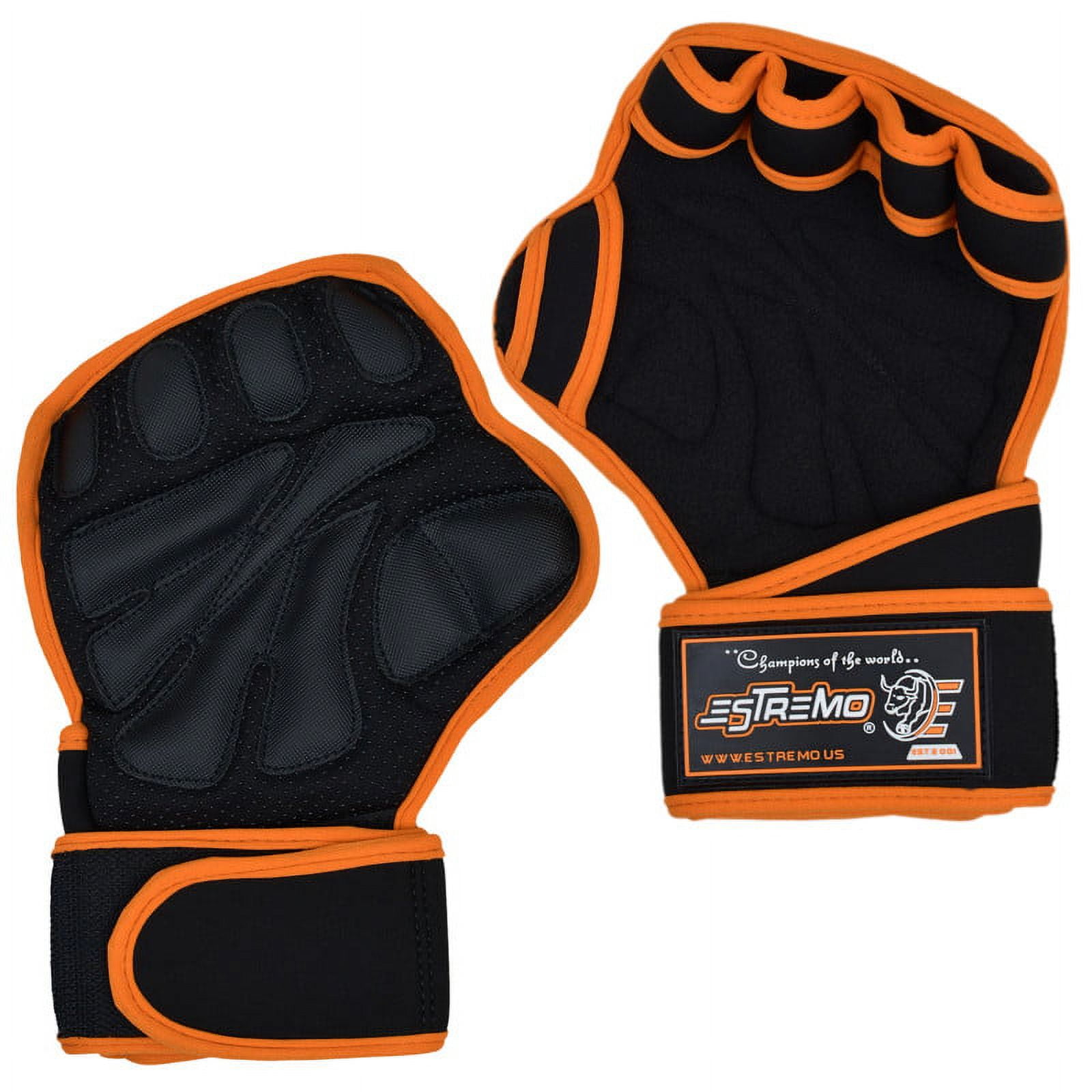 Estremo Fitness Weight Lifting Gloves,Padded Grip Palm Protection,Half ...