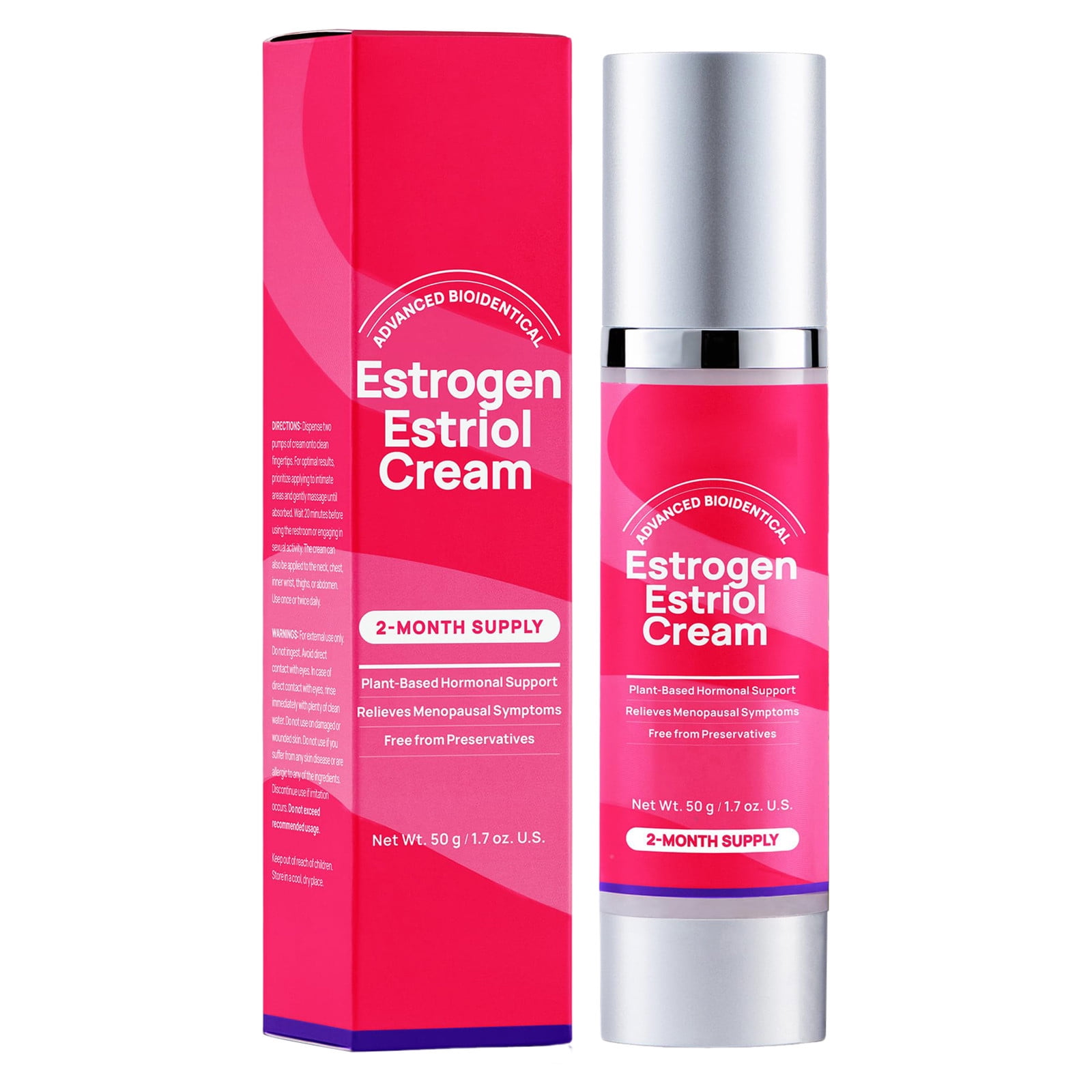 Estriol_Cream for Women's Menopause_Re'lief: Bioid'entical_Estrogen ...