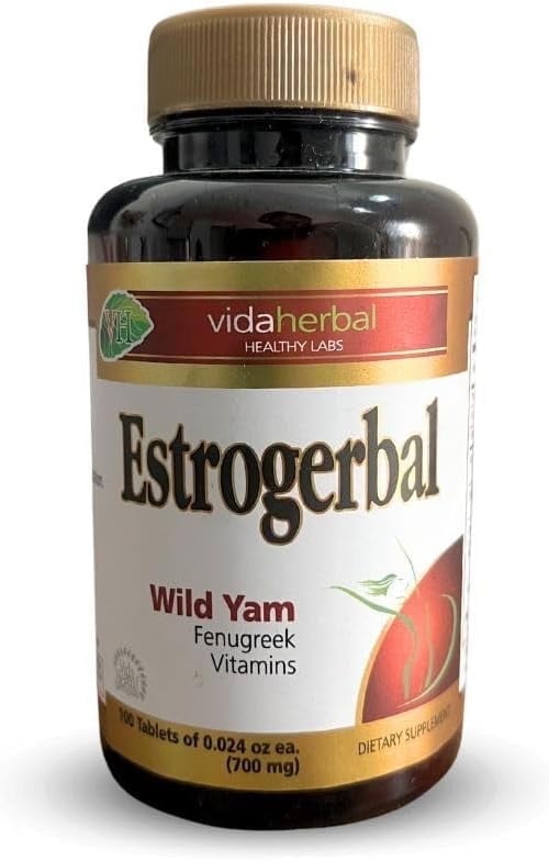Vidaherbal Wild Yam, Fenugreek & Coral Calcium Herbal Supplement, 100 ...