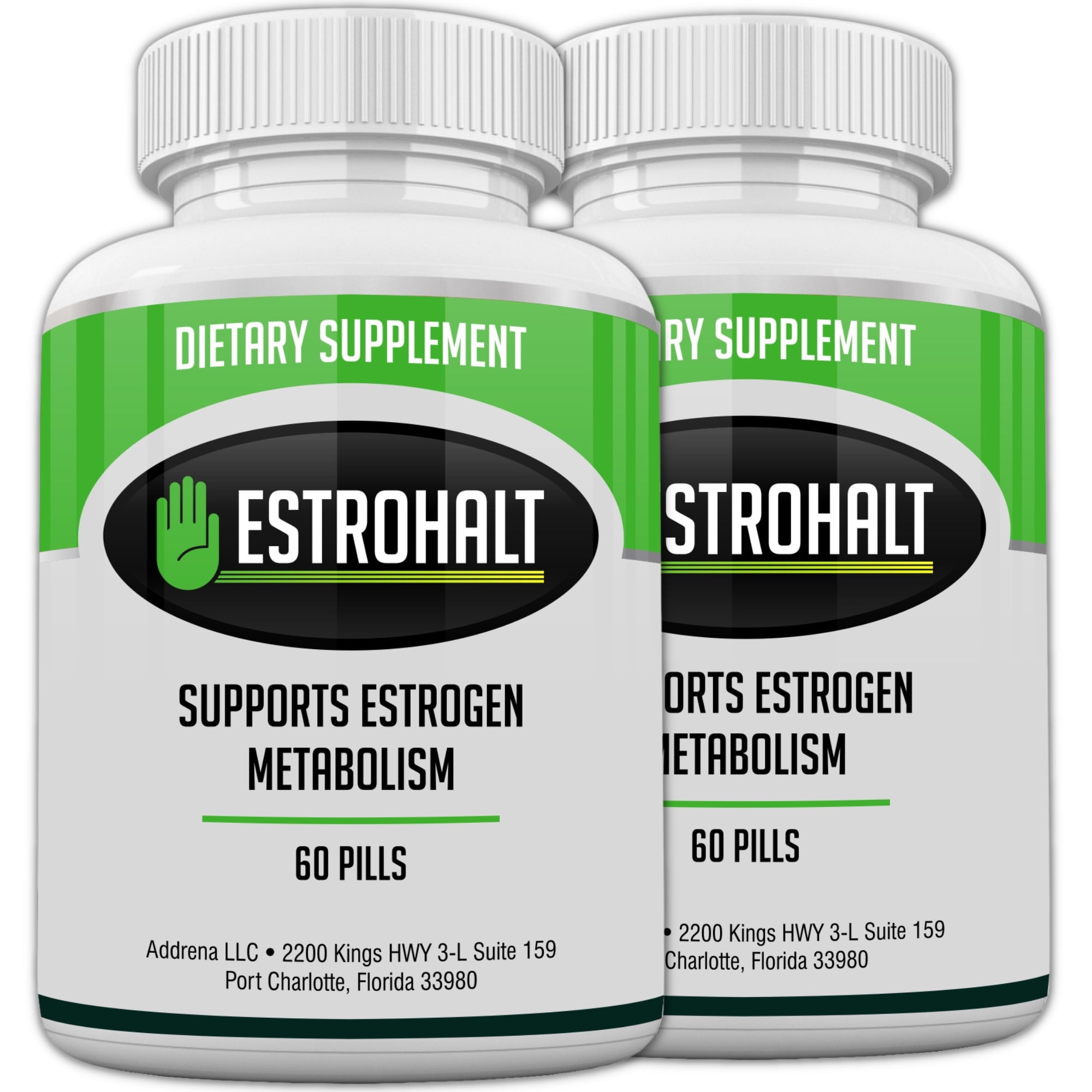 Estrohalt 2 Pack 120 Pills- Estrogen Blocker DIM Supplement ...