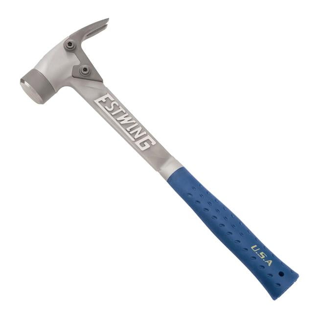 Estwing Lightweight 14 oz Blue Vinyl Grip Aluminum Hammer with Smooth ...