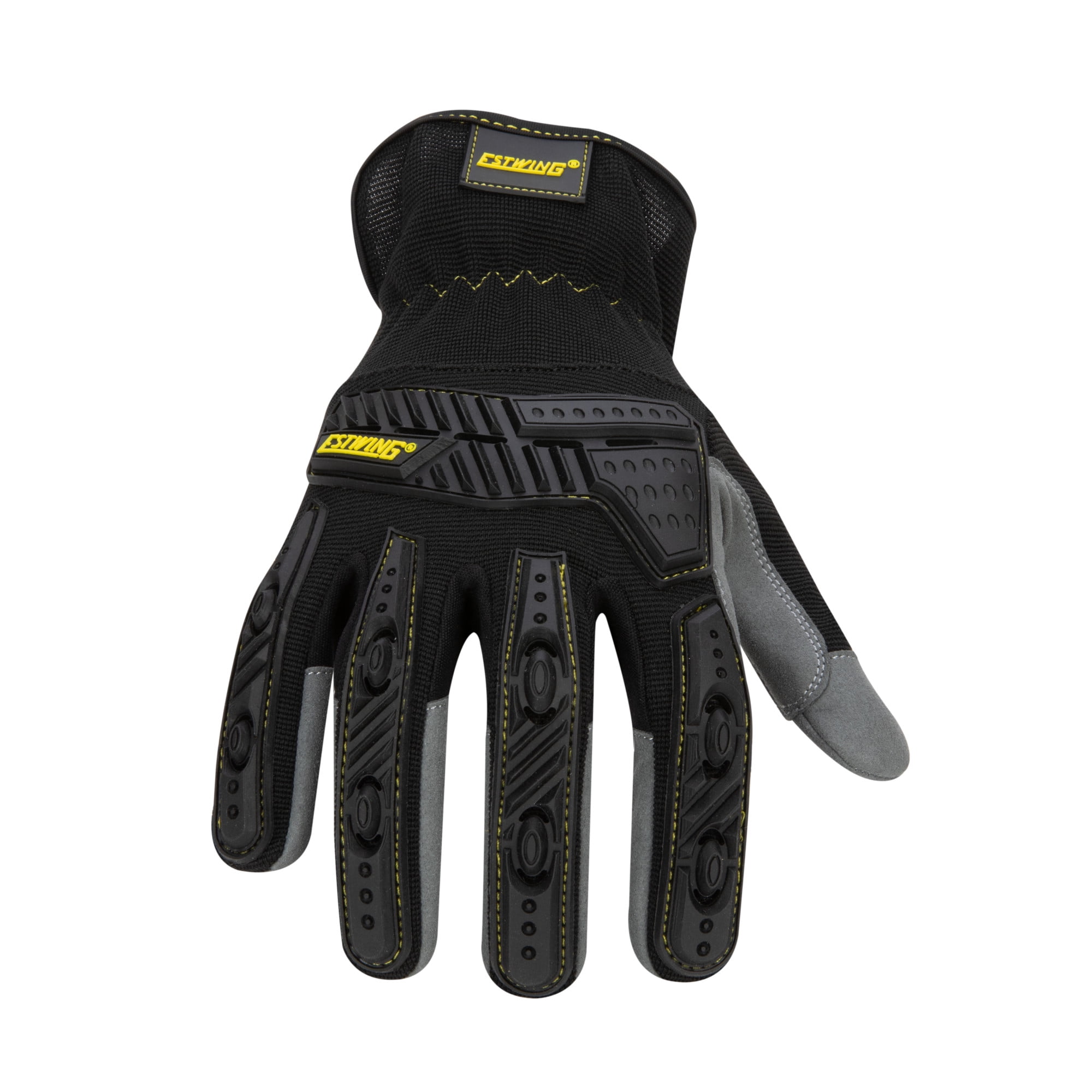 Estwing Impact Speedcuff Work Gloves in Black, Gray, EWIMPSC05 ...