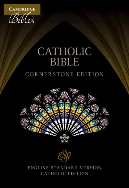 Esv-CE Catholic Bible, Cornerstone Edition, Black Cowhide Leather ...