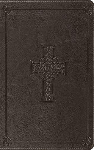 ESV Value Thinline Bible, Trutone, Charcoal, Celtic Cross Design ...