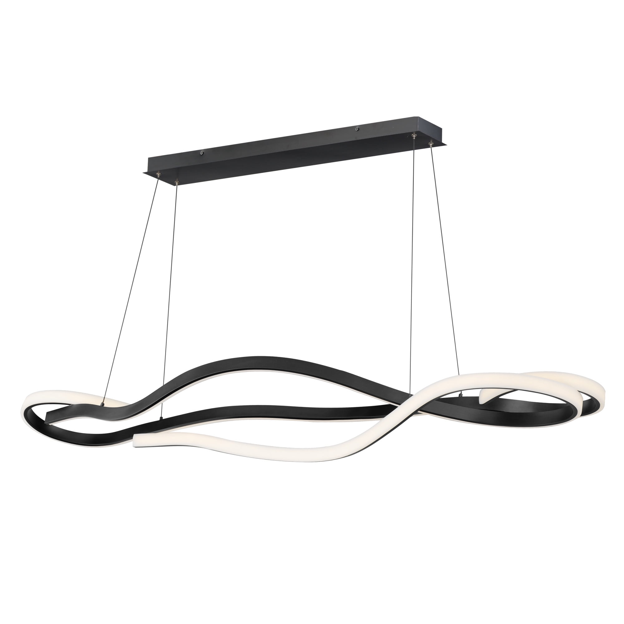 Et2 E30666 Serpentine 2 Light 60" Wide Led Suspension Linear Pendant ...