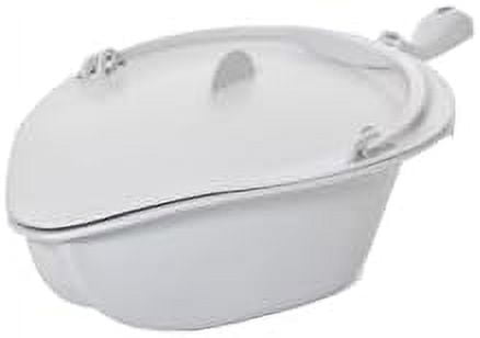 Etac Pan Holder with Lid Clean Shower Commode Chair, White, E80209265 ...