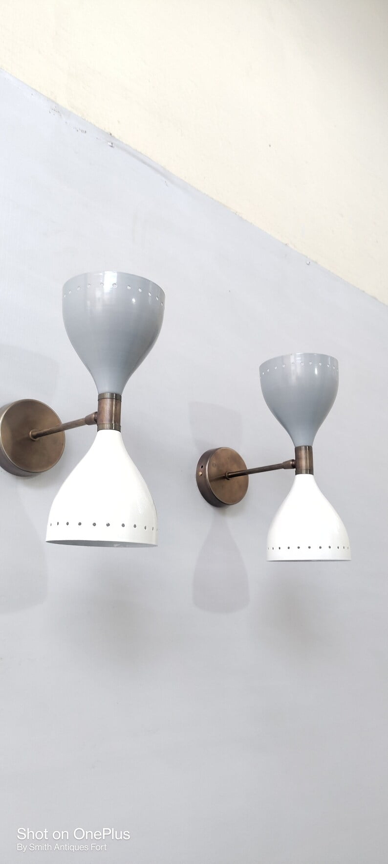 Etalian Wall Sconces Diabolo Wall Sconces Gray and White Nice Fixtures ...