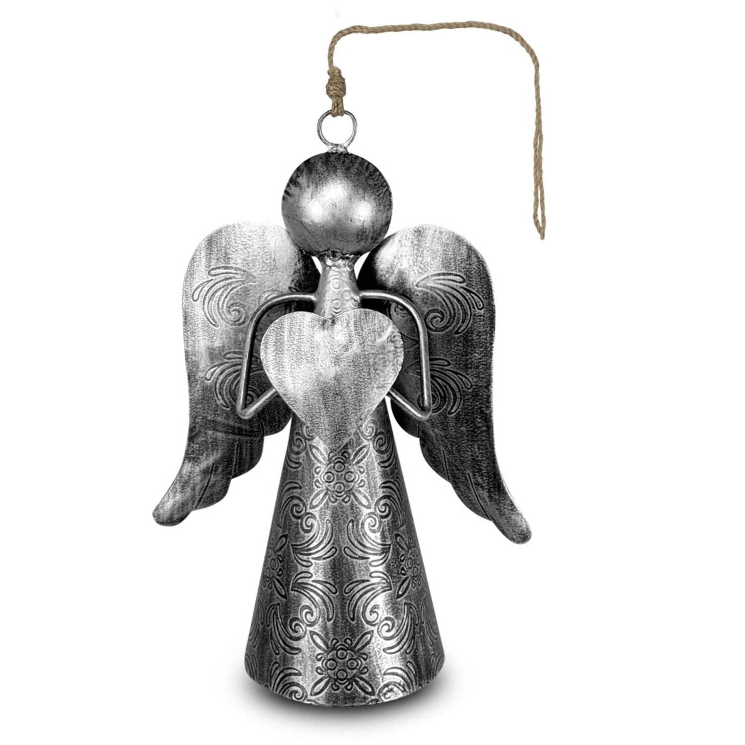 Etched Angel Bell Pendant - Walmart.com