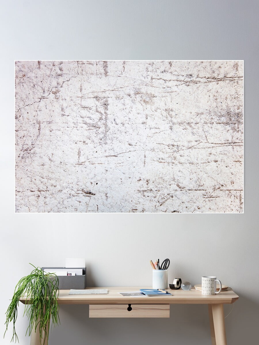 Etched Concrete Surface Poster Wall Art, Modern Wall Decor For Living ...