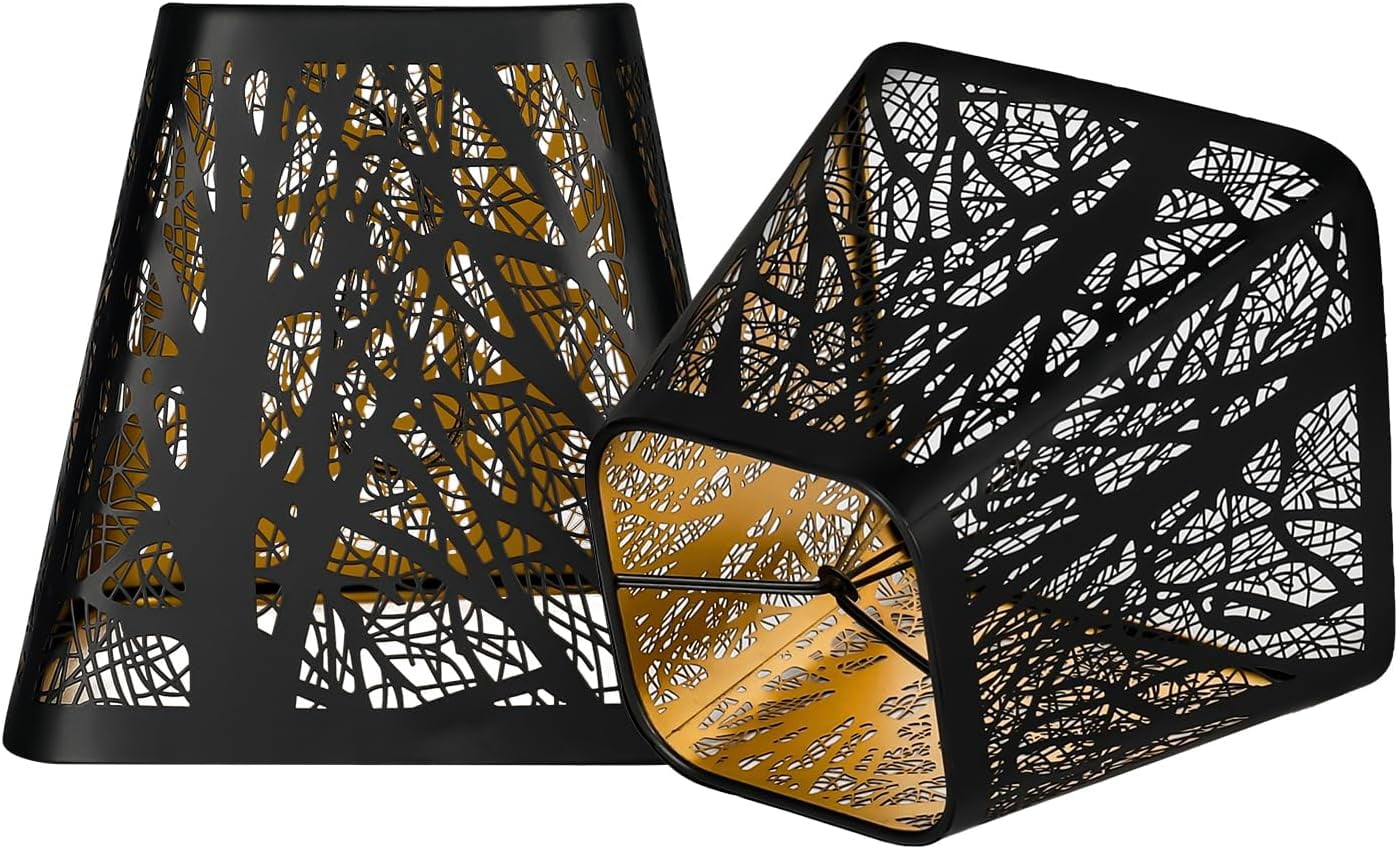 Etched Forest Metal Lamp Shade Etched Forest Metal Lamp Shade - Walmart.com