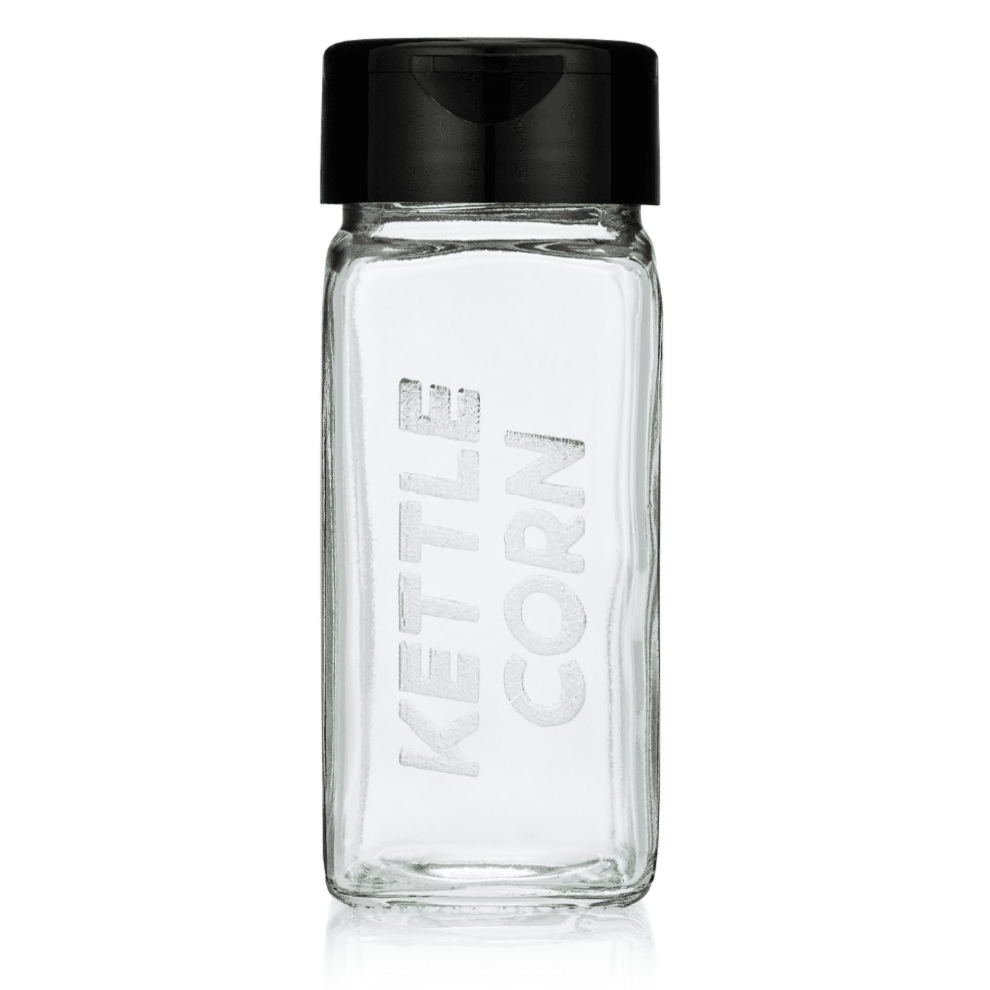Etched Glass Jar - Laser Etched Classic Kettle Corn Popcorn Seasoning ...