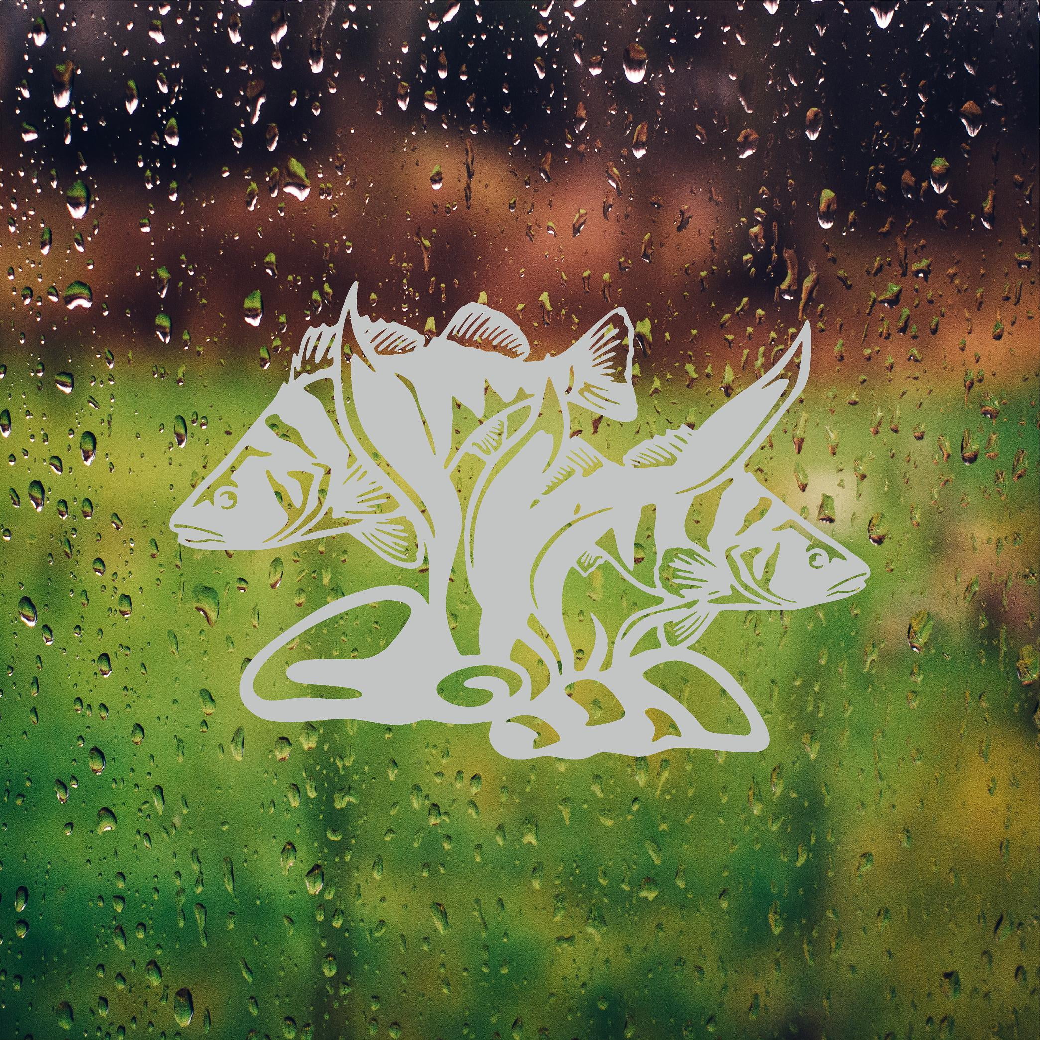 Etched Glass Vinyl Window Film - Fish Coral Design for Home Decor ...