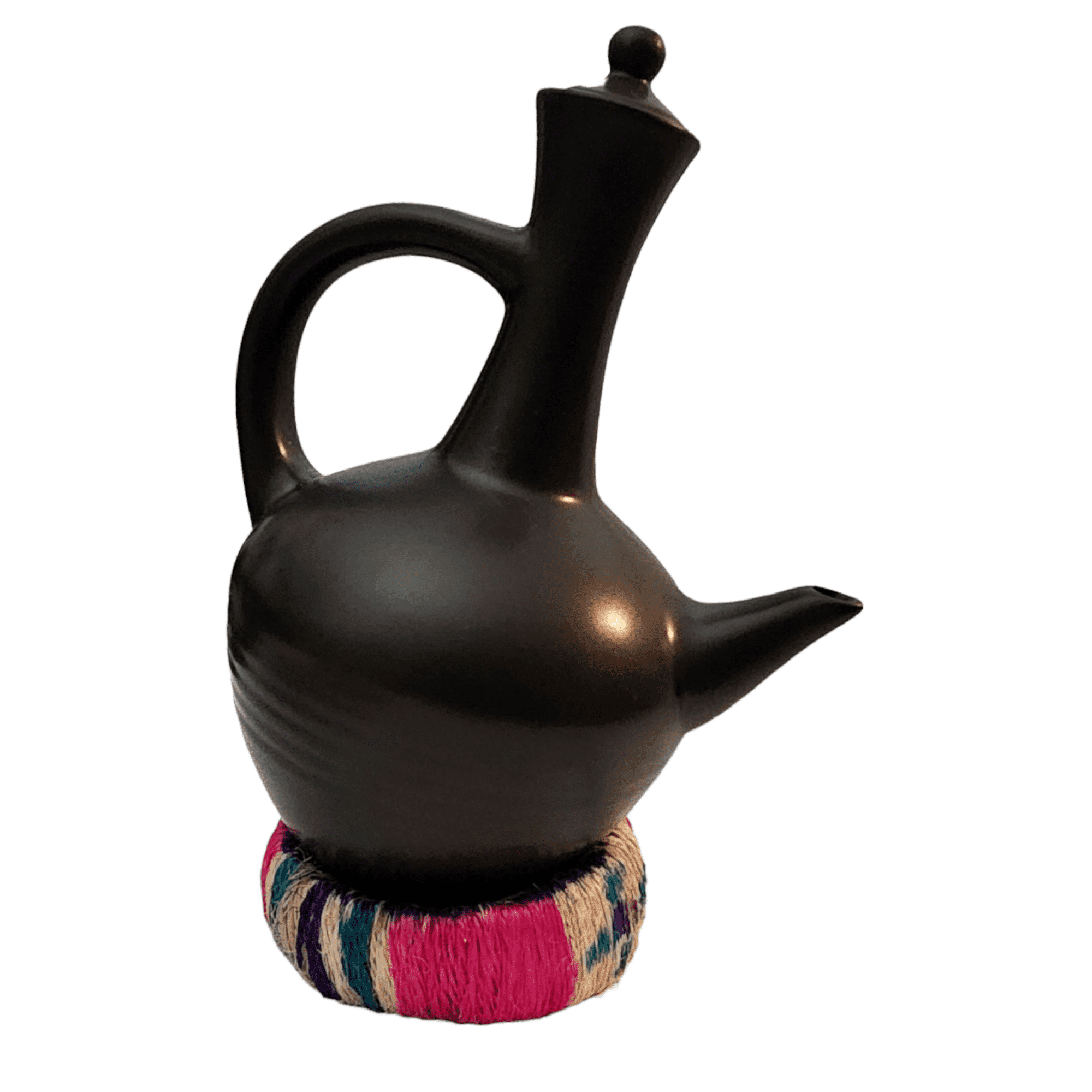 EthioCraft Jebena Coffee Pot, 1L Capacity, Handcrafted Clay ...