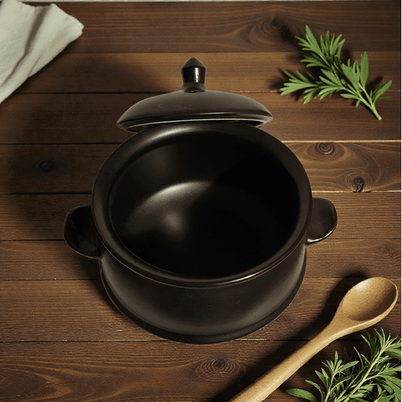 Etege Ethiopia- ማብሰያ ድስት- Casserole Clay Ceramic Nonstick Cookware ...