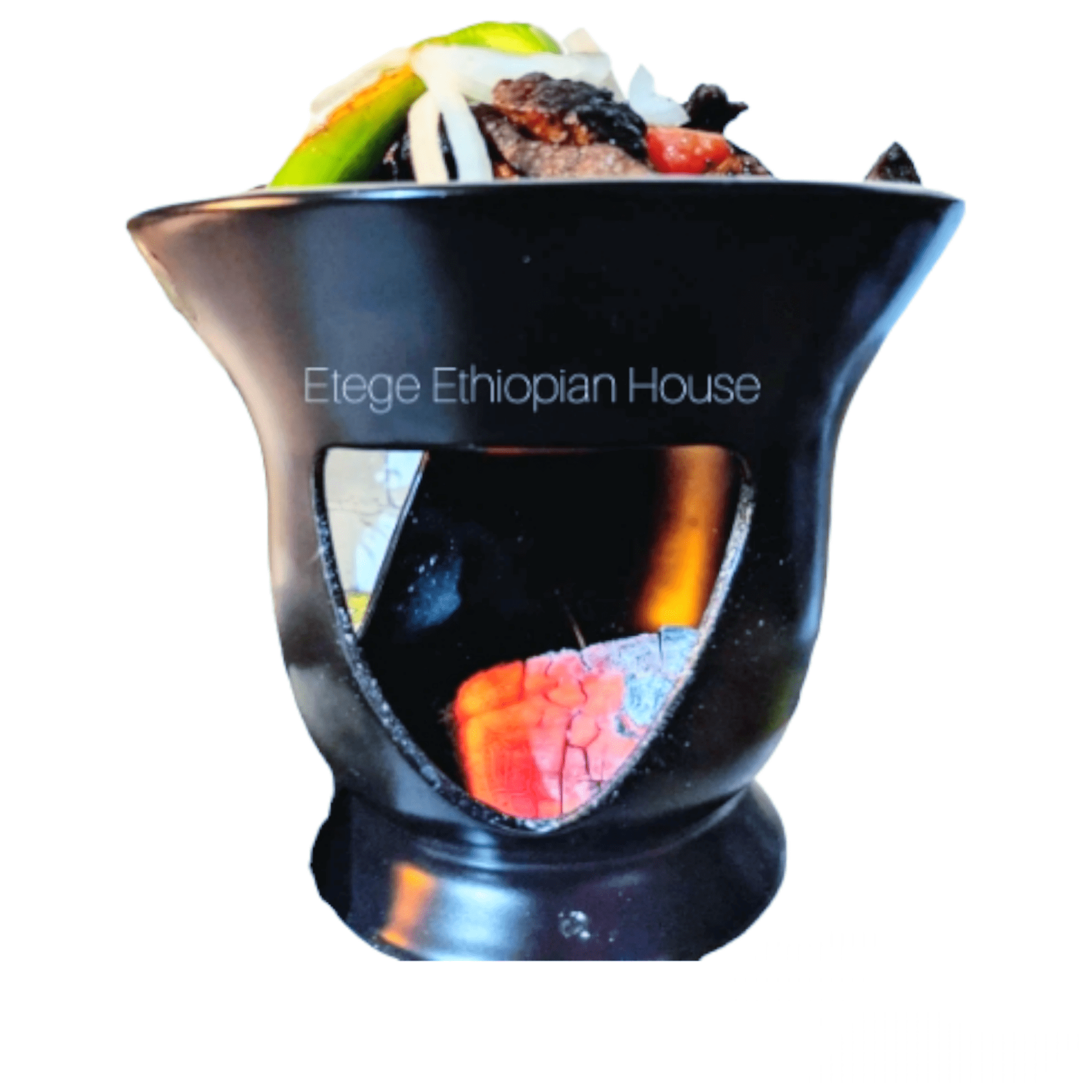 Etege Ethiopia- የጥብስ ማቅረቢያ ገል- Ethiopian Porcelain Nonstick Traditional ...