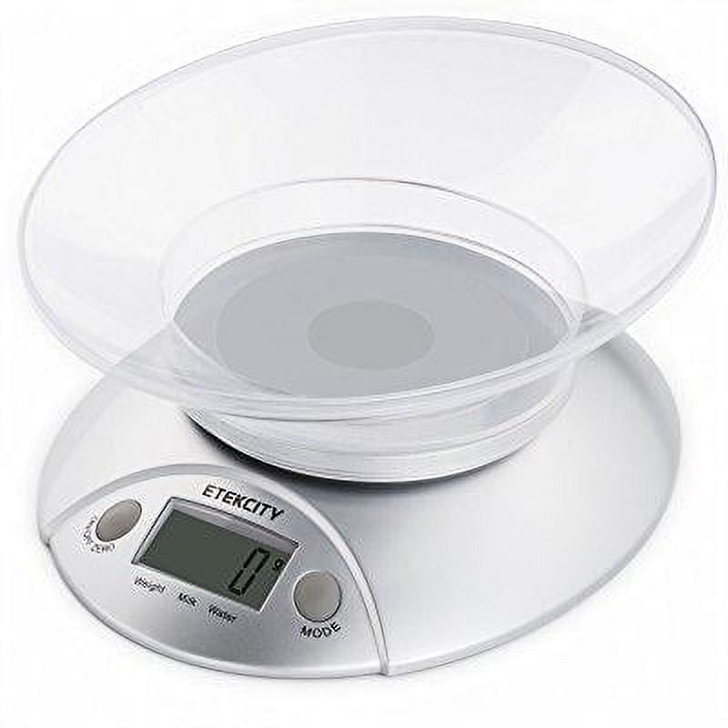 Etekcity Kitchen Scale, Digital Food Scale, with Removable Bowl, 11lb ...