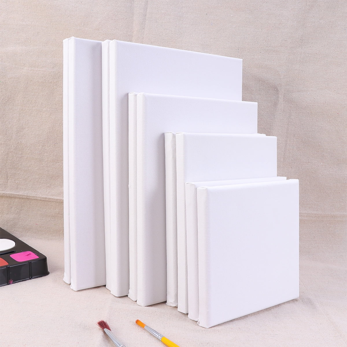 10Pcs Wood Painting Frame Cotton White Stretched Canvas Frame for ...