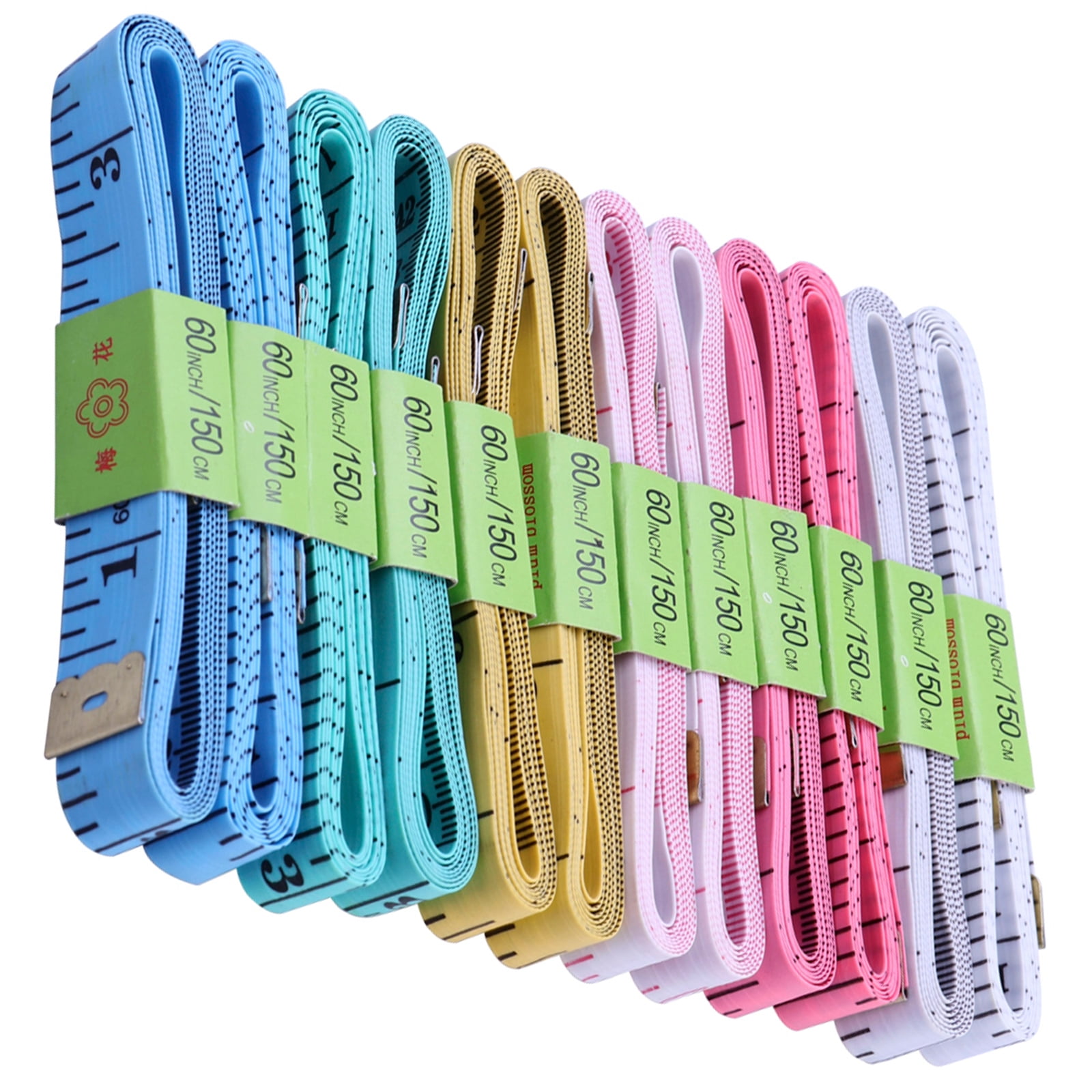 12pcs 1.5M Measuring Tape Flexible Tape Ruler Sewing Tape Measure for ...