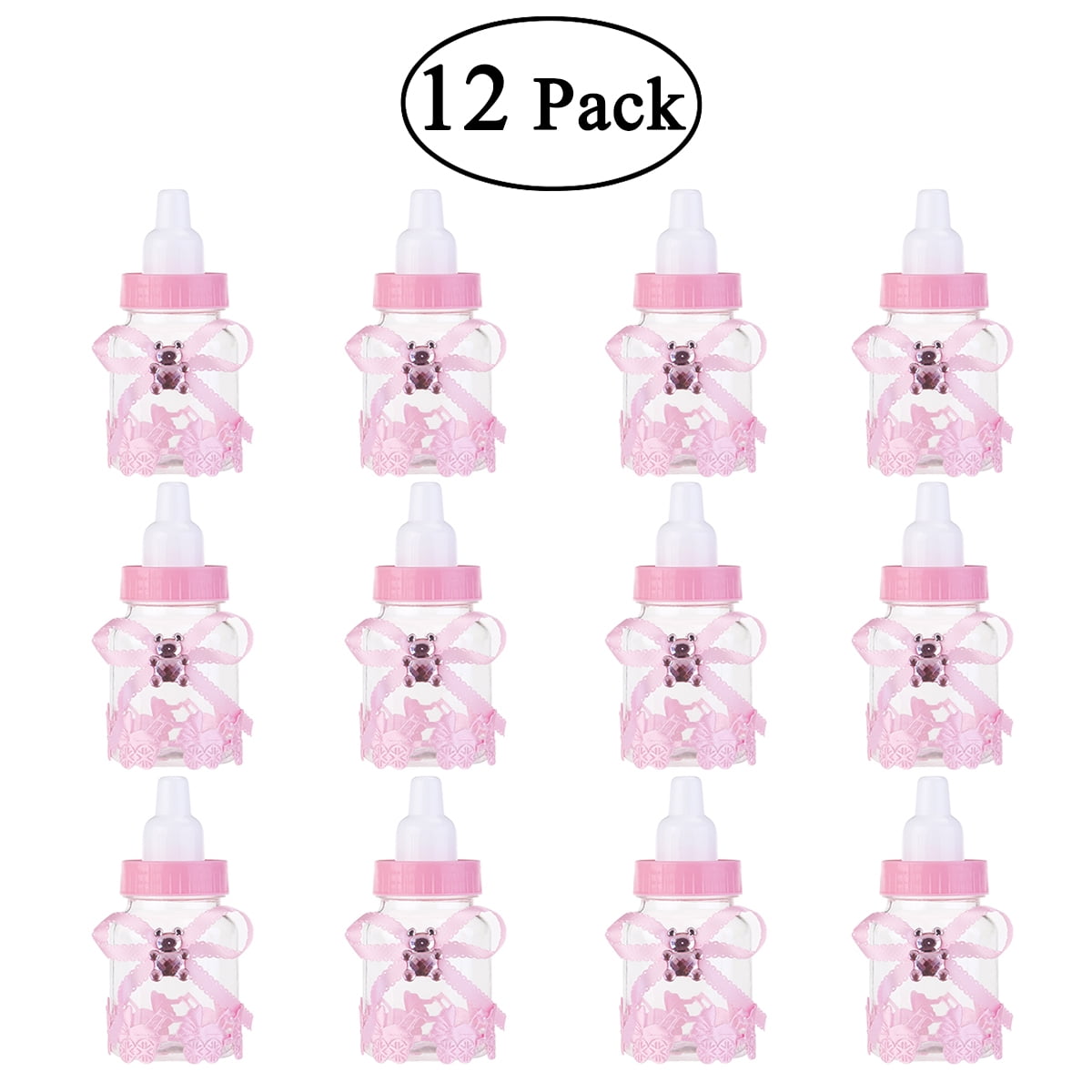 Etereauty 12pcs Feeder Style Candy Bottle Gift Box Baby Shower Favors ...