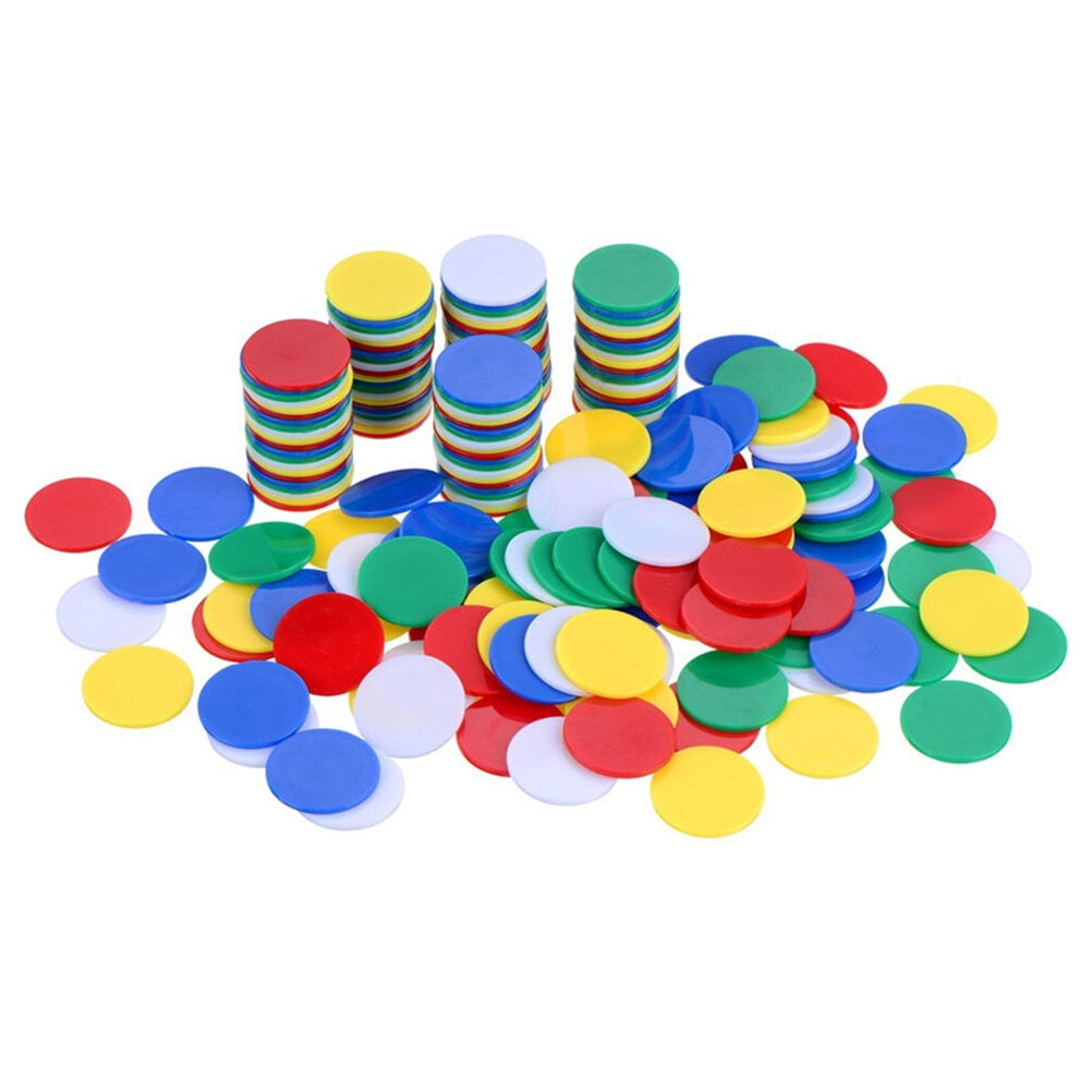 Etereauty 200pcs Creative Game Coins Plastic Currency Toys Bingo Game ...