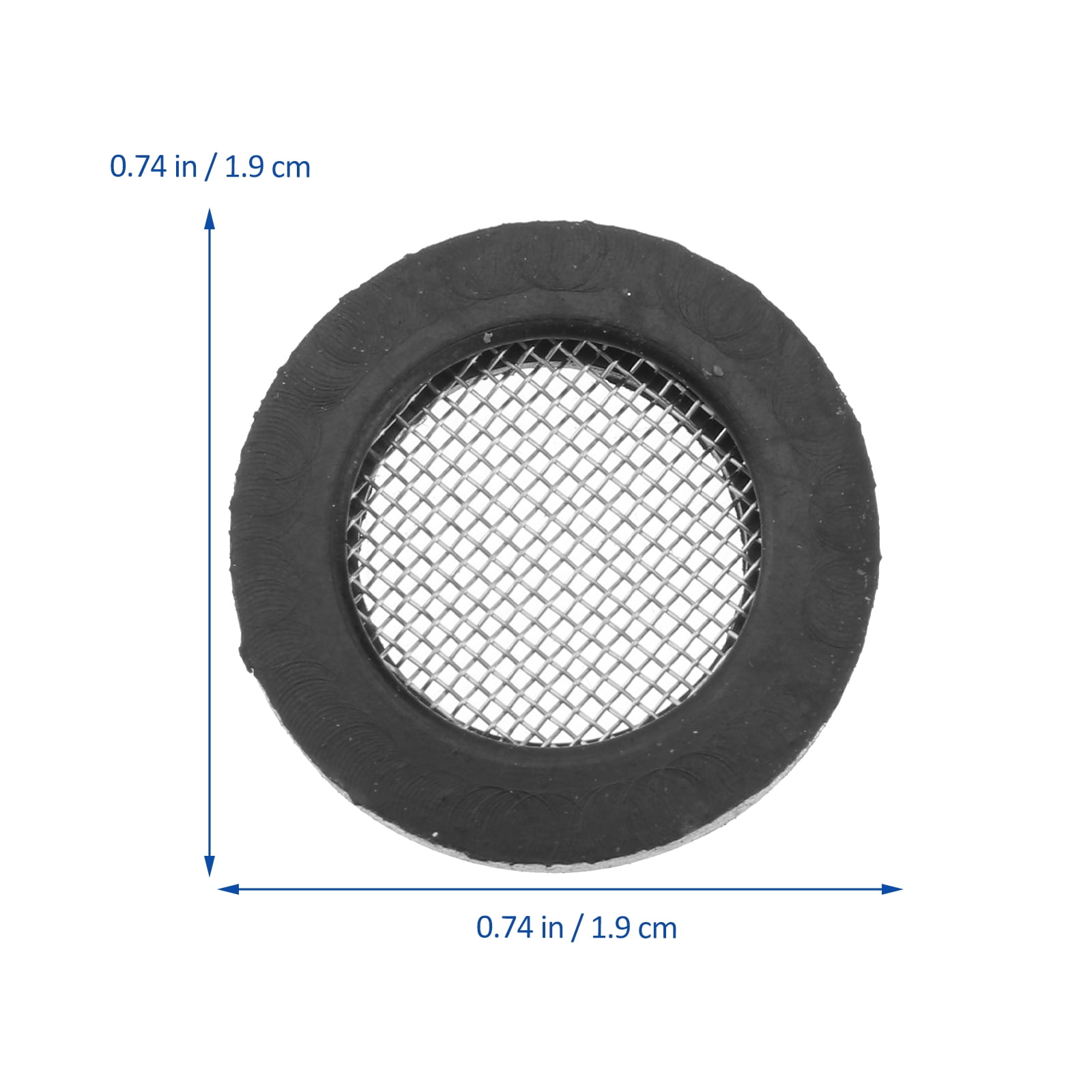 Etereauty 20Pcs Rubber Gasket with 304 Stainless Steel Net Shower ...