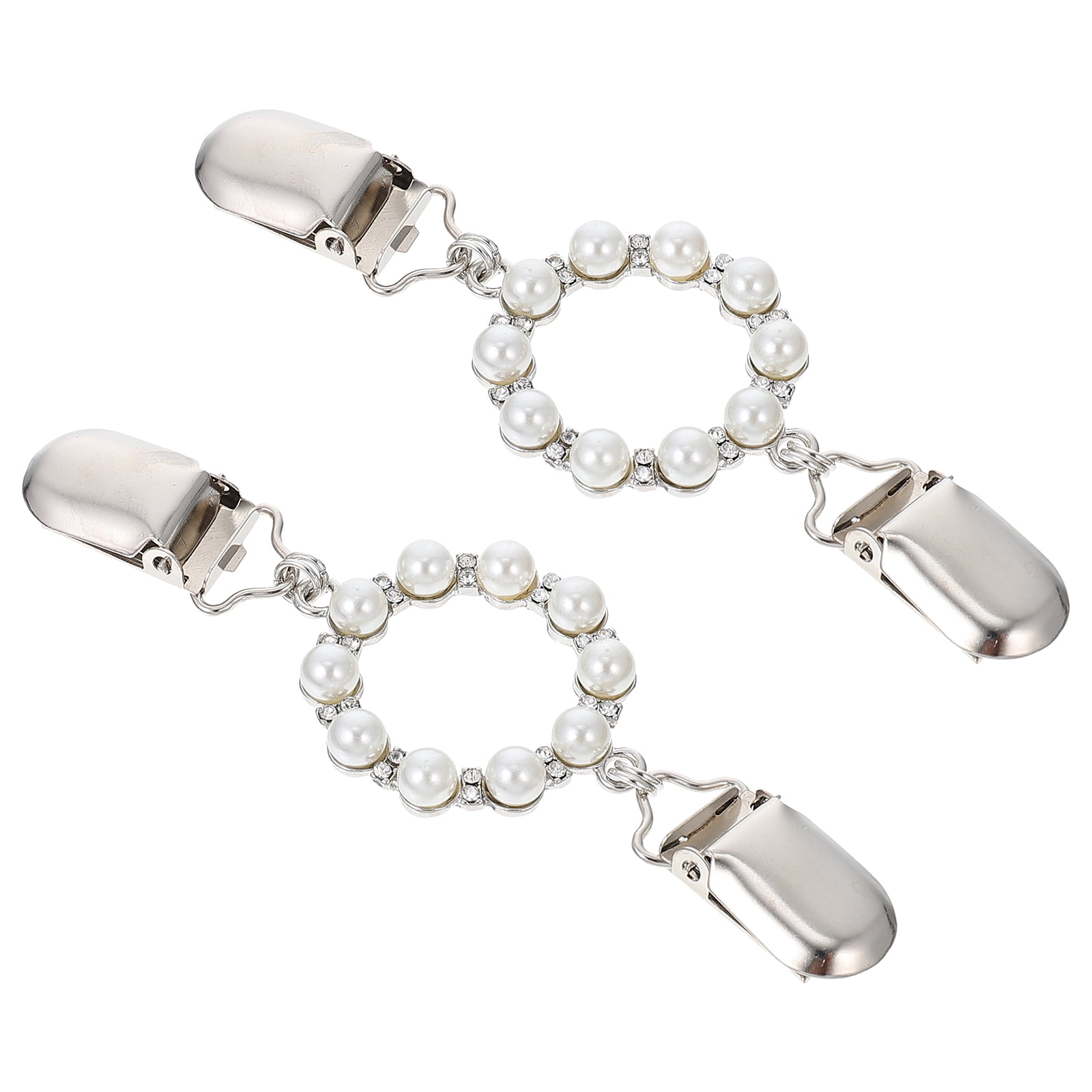 Etereauty 2Pcs Fashion Sweater Shawl Clips Cardigan Collar Clip Dress ...