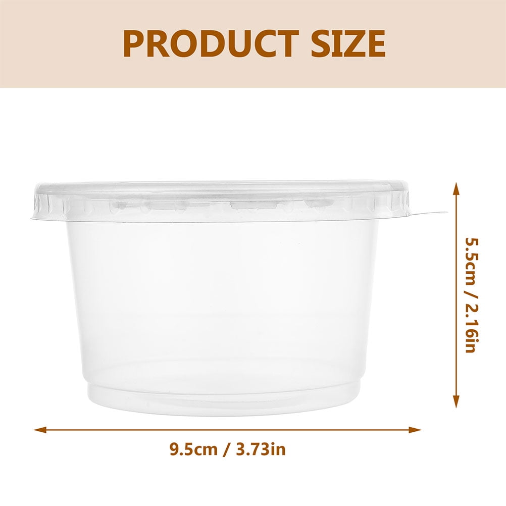 Etereauty 50pcs Disposable Food Bowls Takeout Food Cups Porridge ...