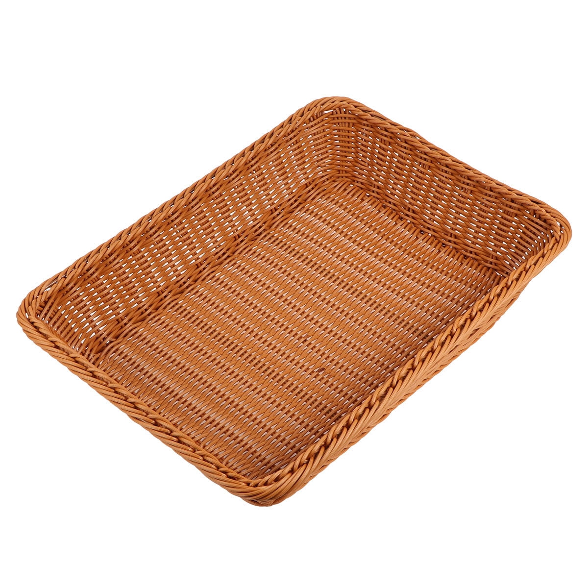 Etereauty Basket Rattan Bread Wickerserving Tray Kitchen Woven Storage ...