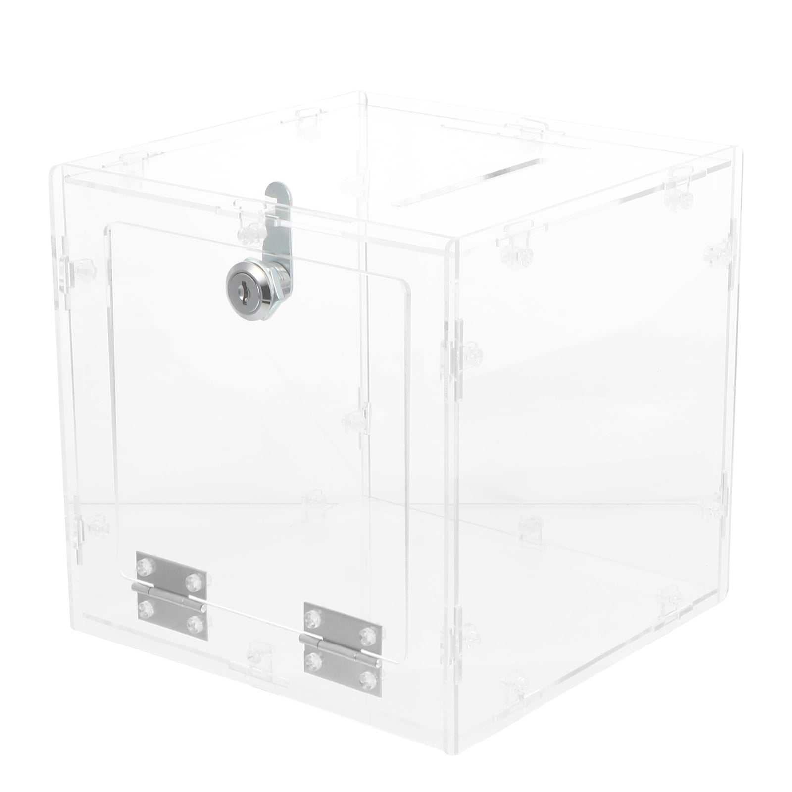 Etereauty Box Acrylic Ballot Donation Clear Suggestion Raffle Post ...