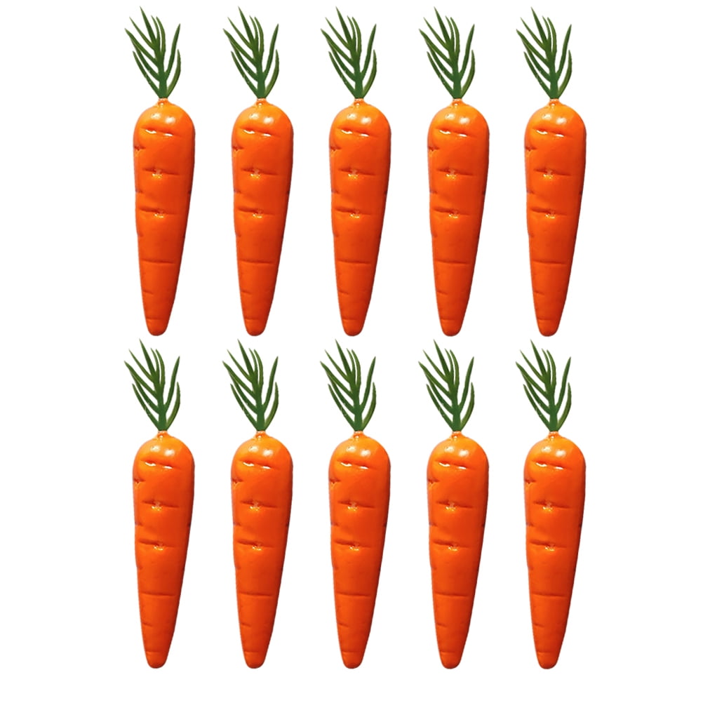 FRCOLOR Orange Synthetic Mini Carrot Decor for Kids Room and Home Decor ...