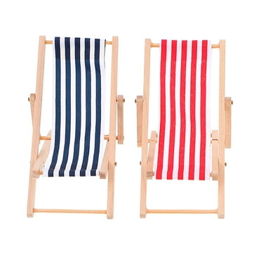 12 Scale, Perfect for Home & Outdoor Décor Foldable Mini Beach Chair ...