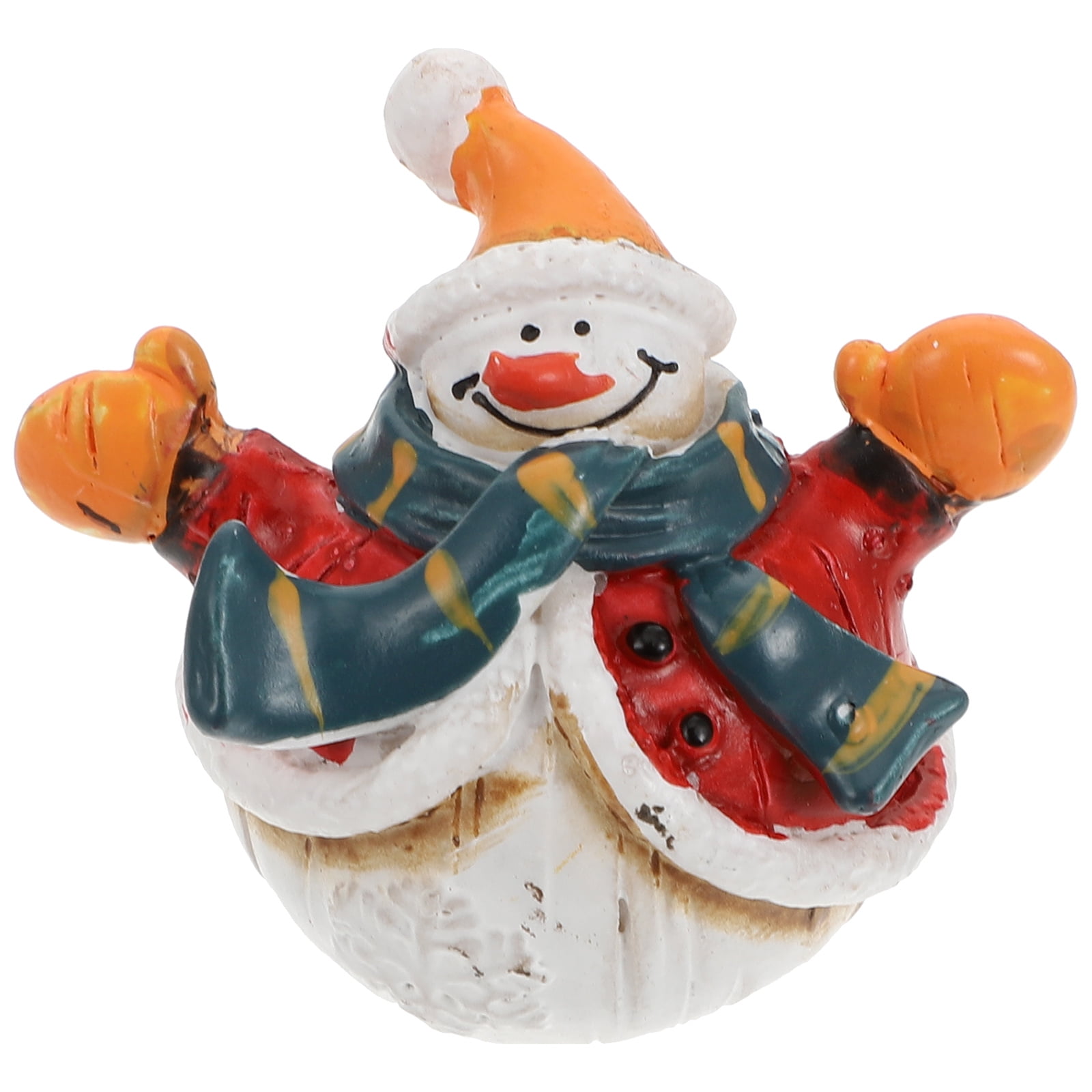 Etereauty Christmas Decorations Figurines Snowman Desk Snowman Snowmen ...