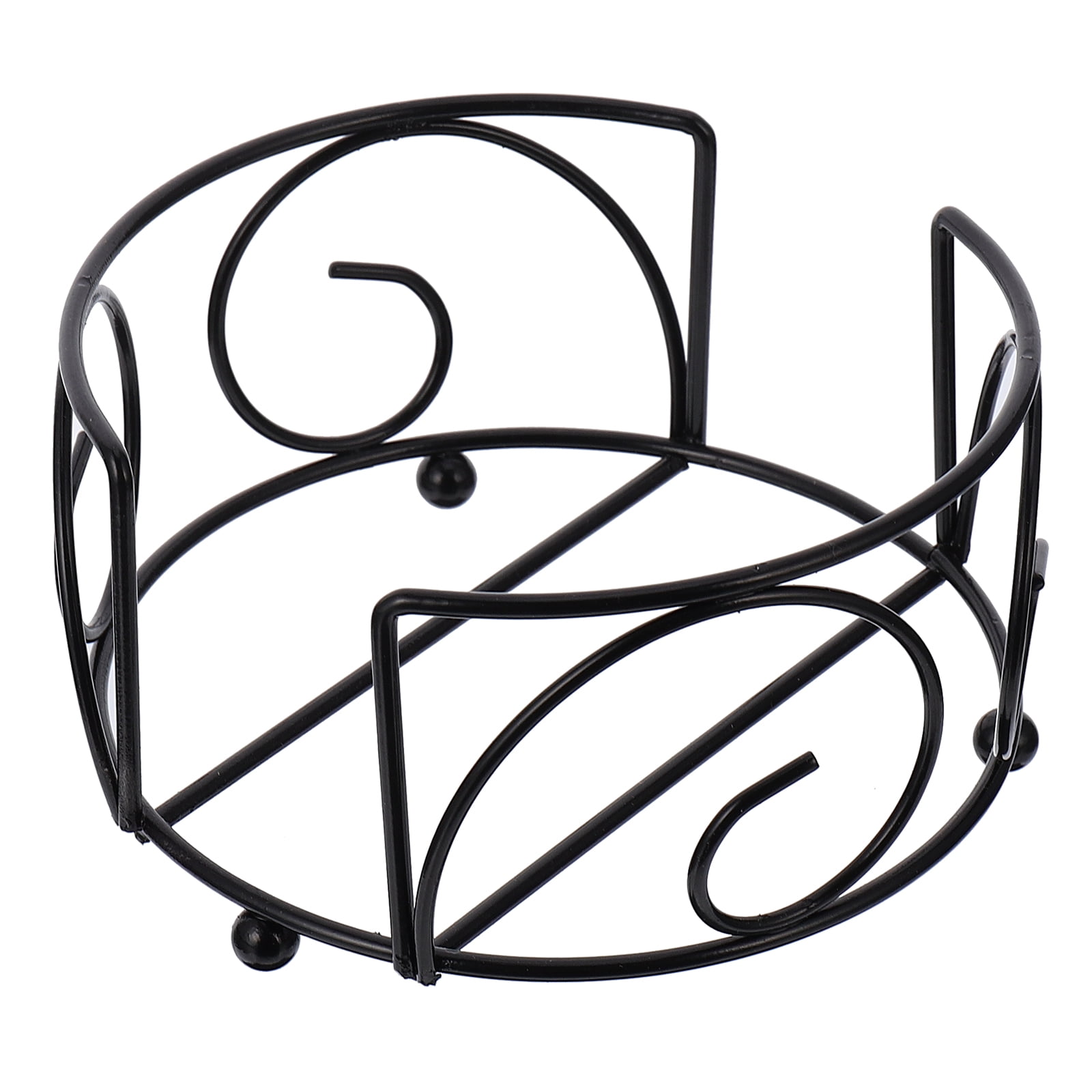 Etereauty Coaster Holder Rack Round Iron Coasters Stand Metal Drink Cup ...