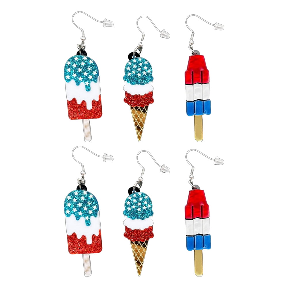 Earring Flag July Patriotic Jewelry Day Independence Election Fourth ...