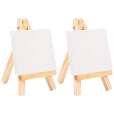 12 Pack - U.S. Art Supply 5" Mini Natural Wood Display Easel, A-Frame ...
