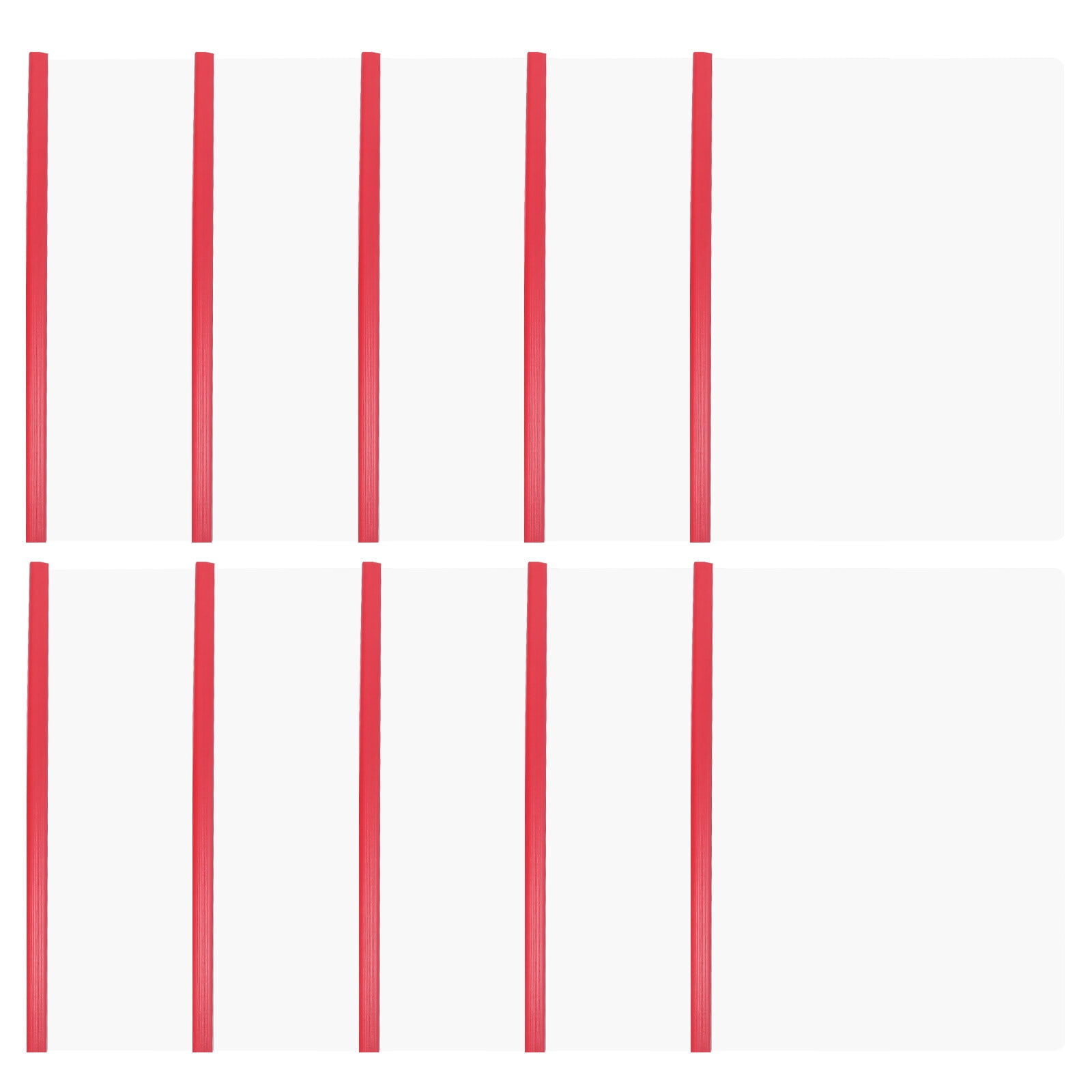 Etereauty File Folder Binder Folders Paper Rod Organizer Clear A4 ...