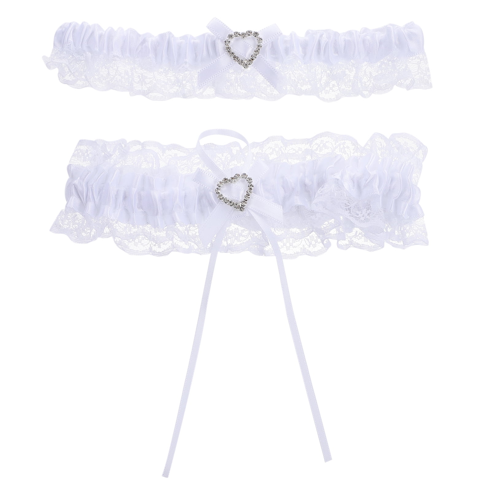 Etereauty Garter Wedding Bridal Lace Leg Stretch Belt Set Ring Flower ...