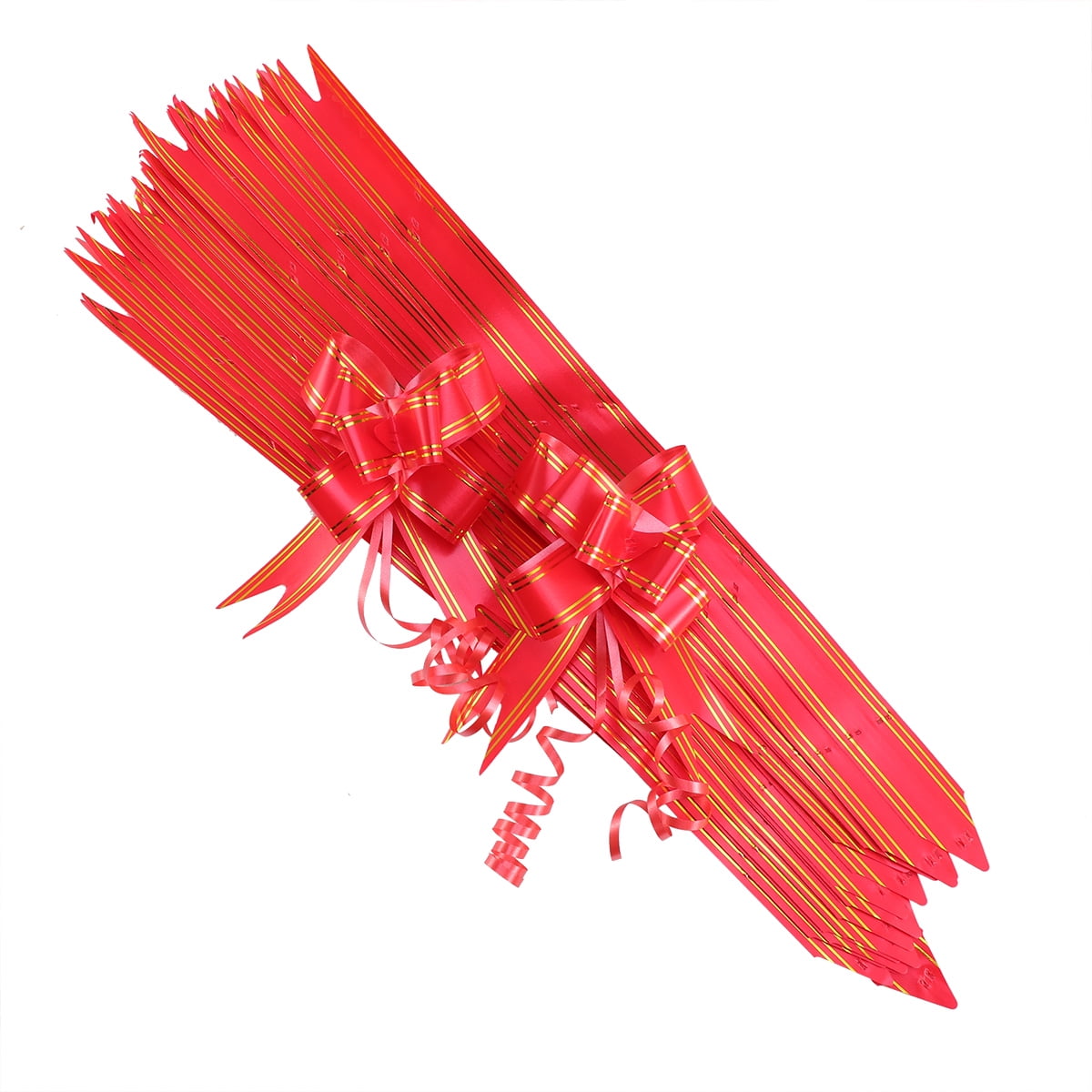 20PCS Golden Side Design Pull Bows Gift Knot Ribbons String Bows for ...