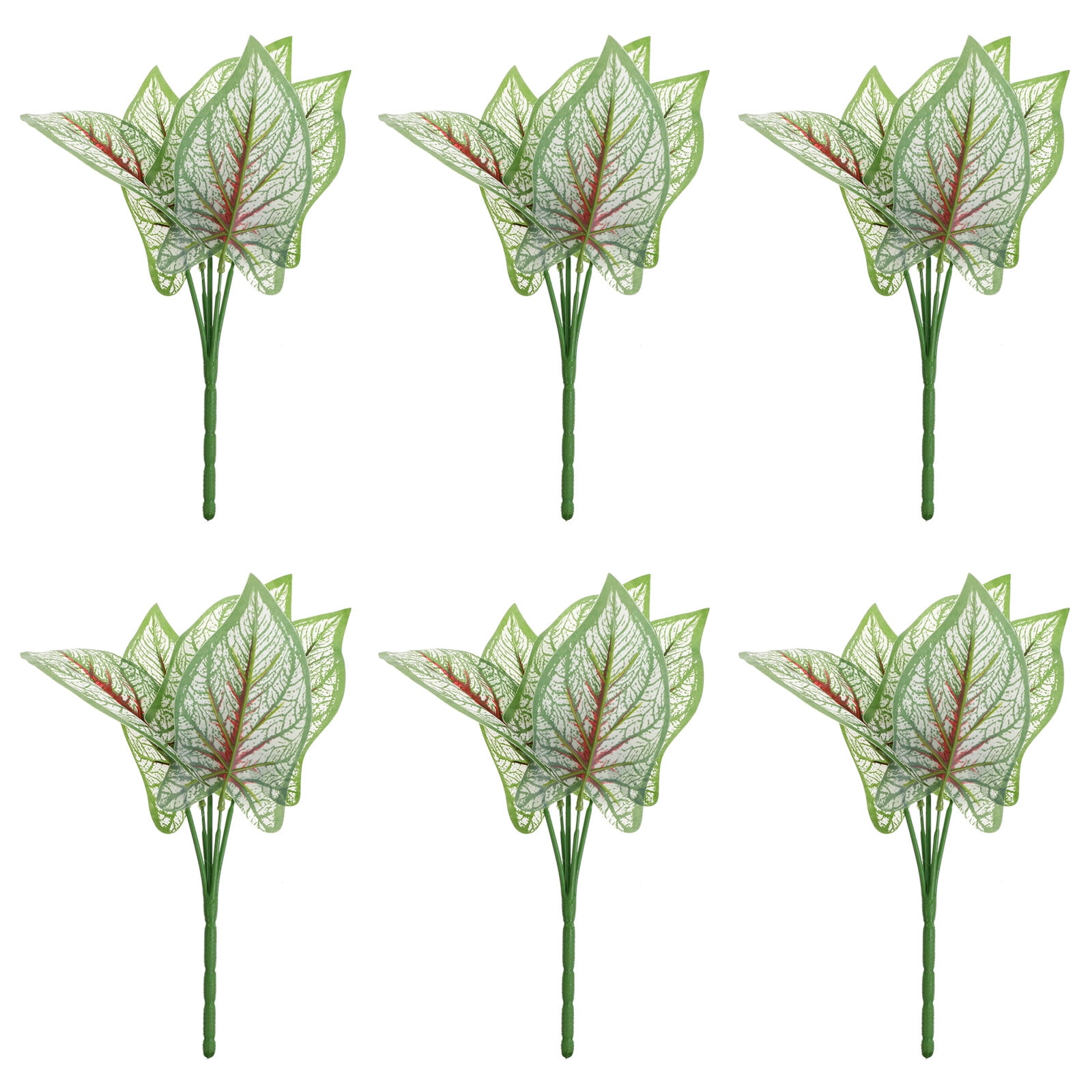 Greenery Artificial Flocked Plant Plants Shrubs Fake Leaves Faux ...