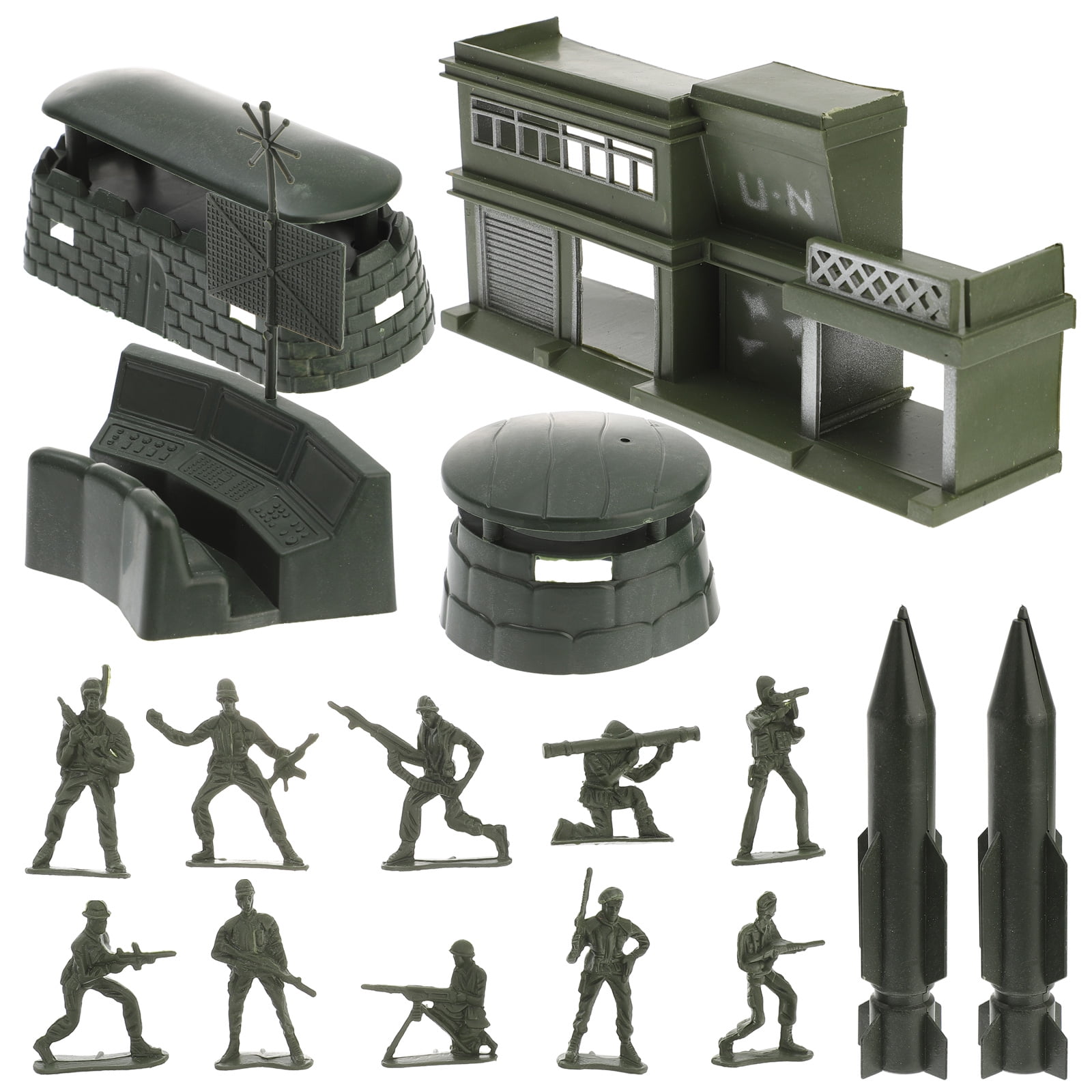 Etereauty Men Model Soldiers Toys Figures Sand Table Tiny Diy Mini ...