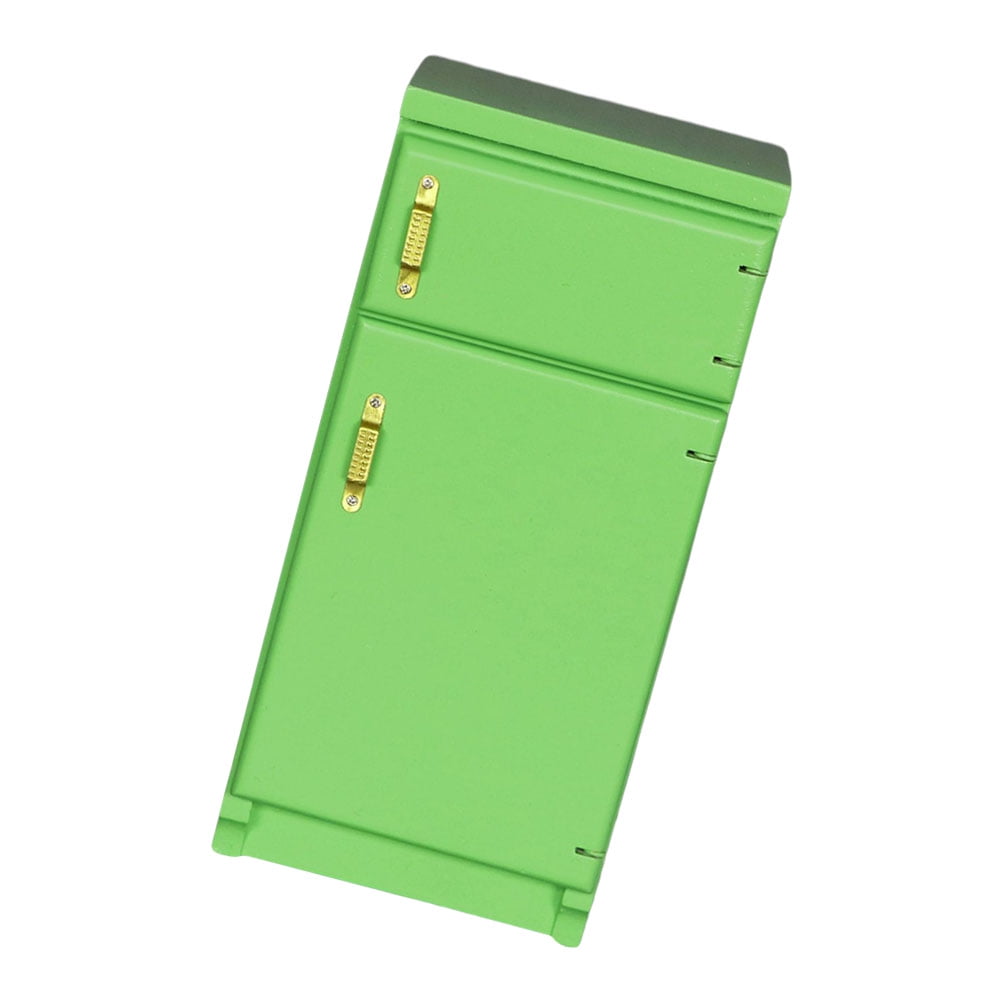 Etereauty Mini Refrigerator,Doll House Mini Refrigerator Miniature ...