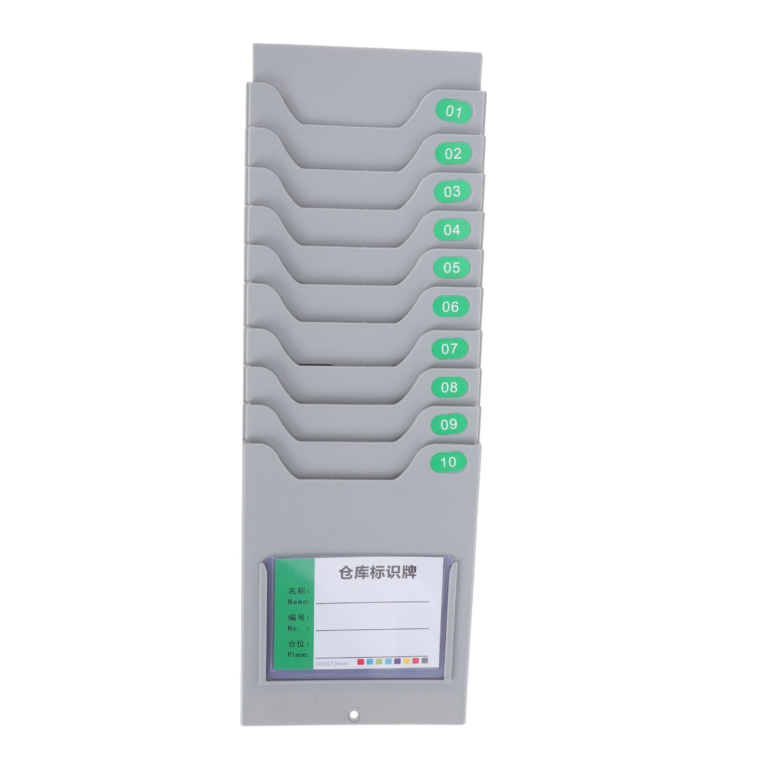 Rack Time Cards Badge Holder Shelf Magnetic Material Wall Proximity Id ...