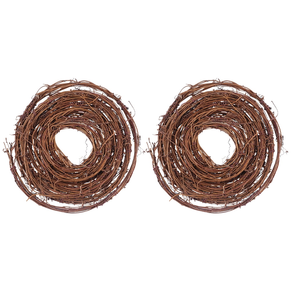 Etereauty Year Round Decorating Rattan Wreath DIY Twig Garland Vine ...