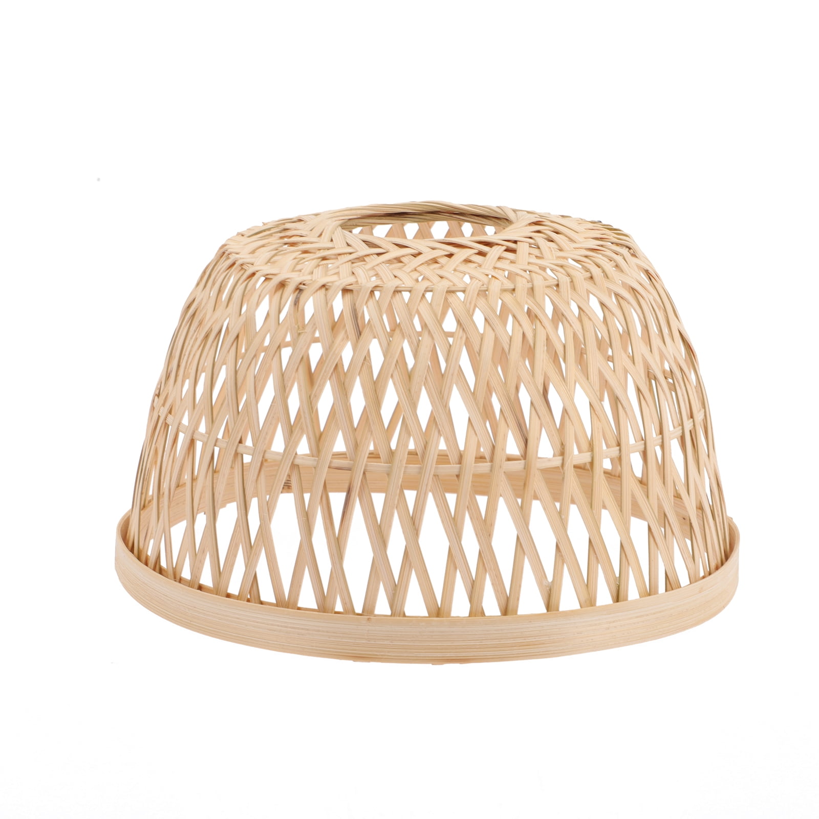 FRCOLOR Beige Bamboo Woven Lamp Shade Pendant Light Cover for Home ...