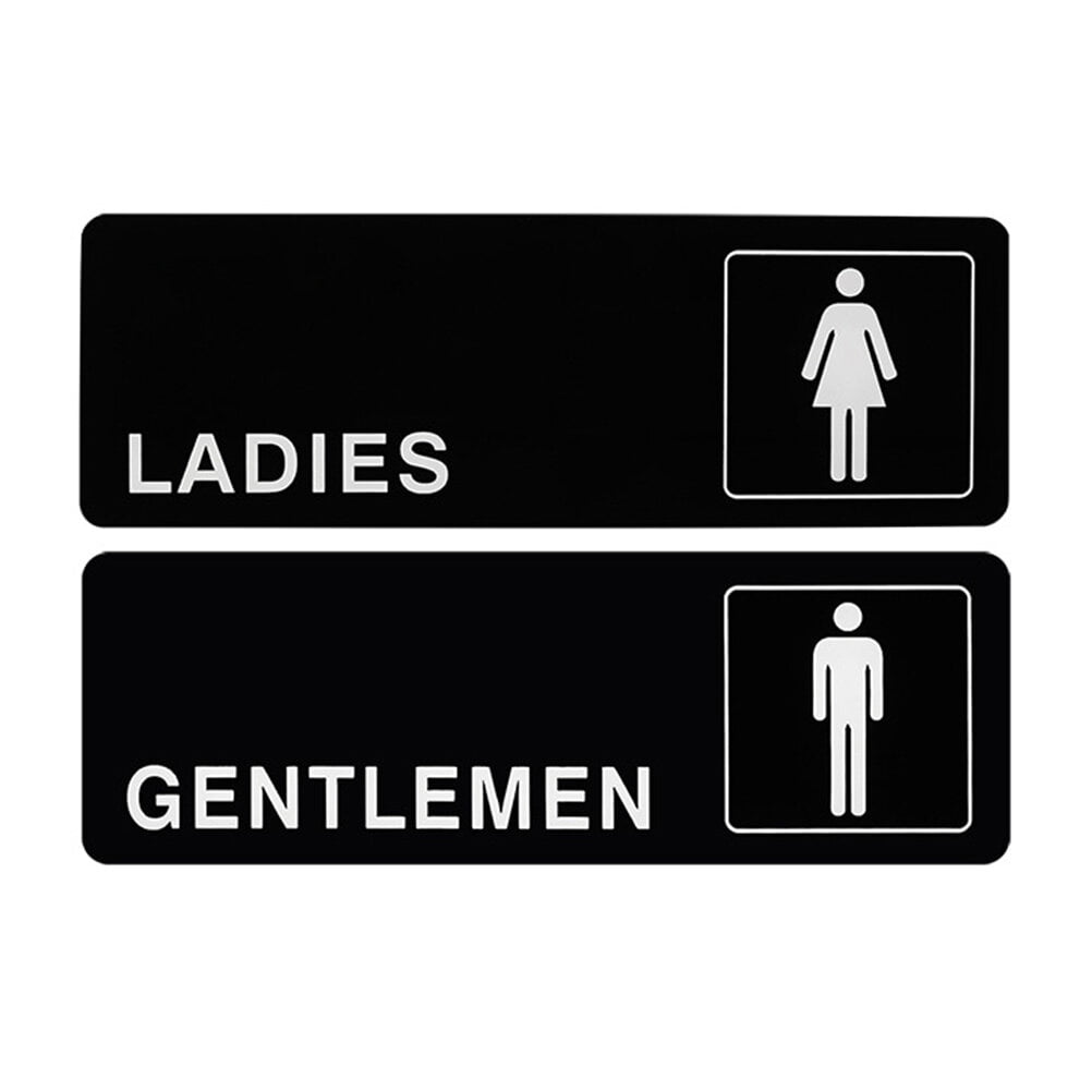 Shuliwen Restroom Signage, Acrylic Gentlemen and Ladies Toilet Door ...