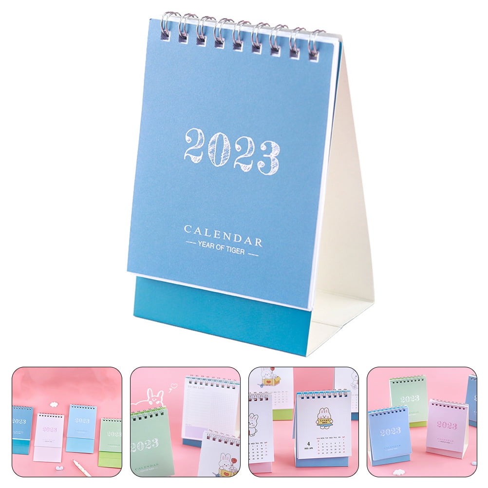 Etereauty Simple Desktop Calendar,Catoon Small Calendar Decorative ...