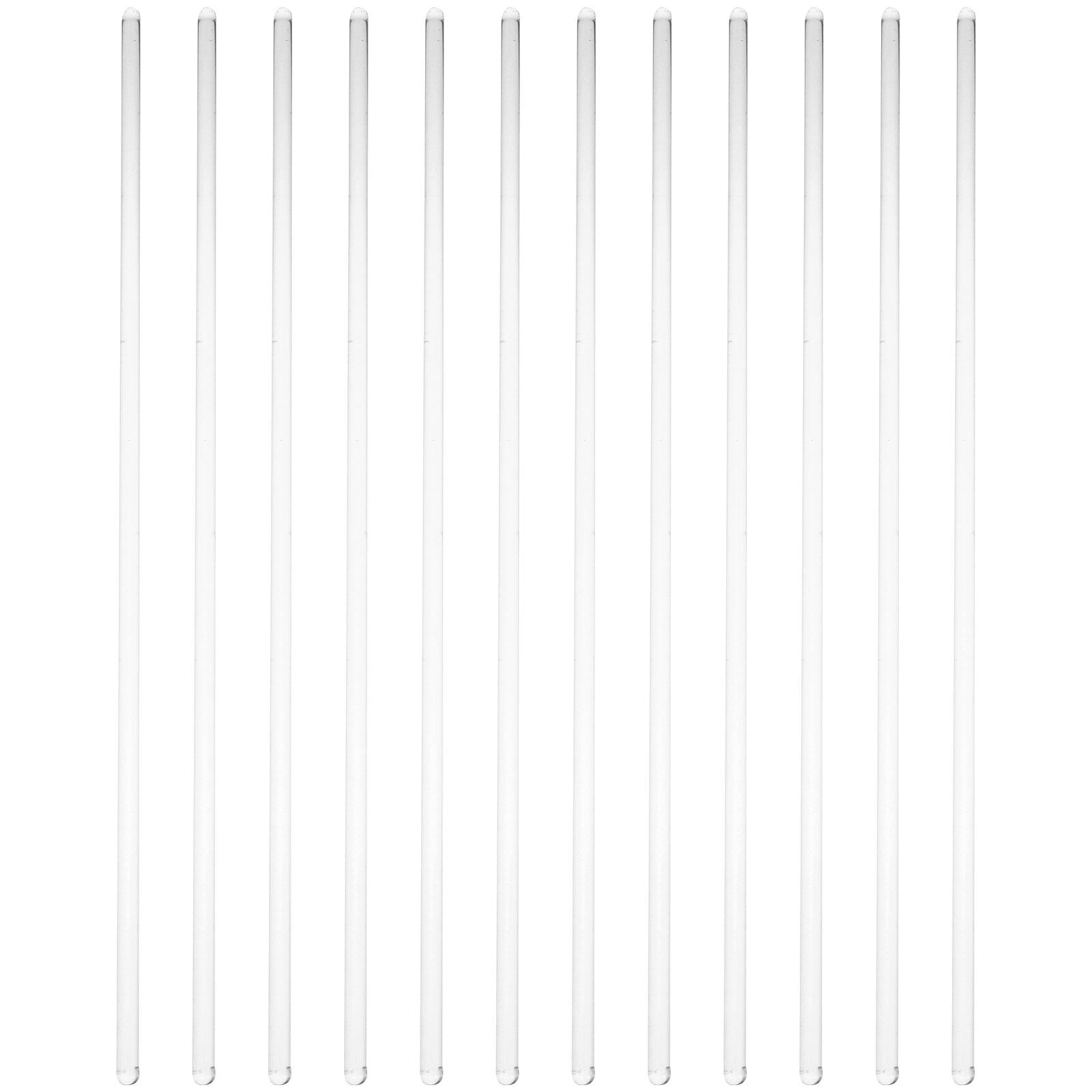 FRCOLOR 12 Pcs Transparent Glass Rod Solid Glass Stirer Stirring Rod ...