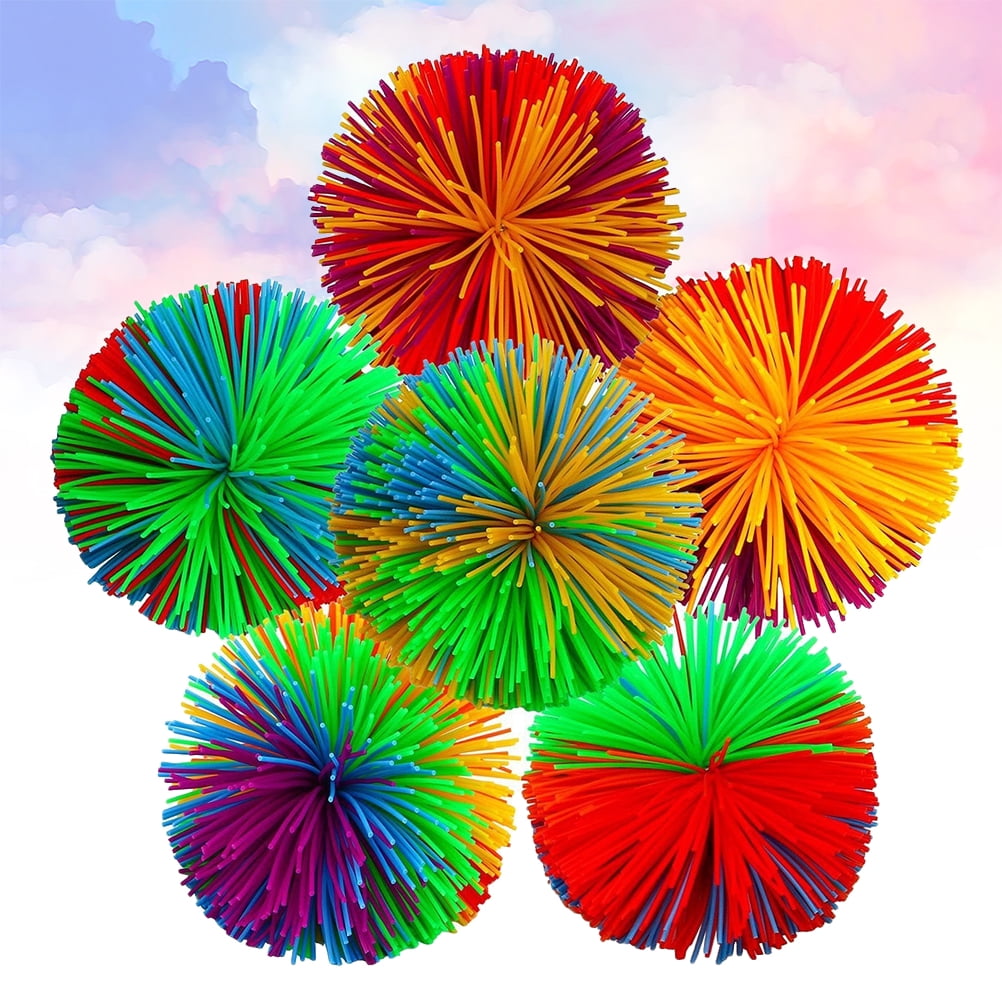 Etereauty Stringy Ball Toy,1 Set of 10Pcs 60Mm Colorful Stringy Ball ...